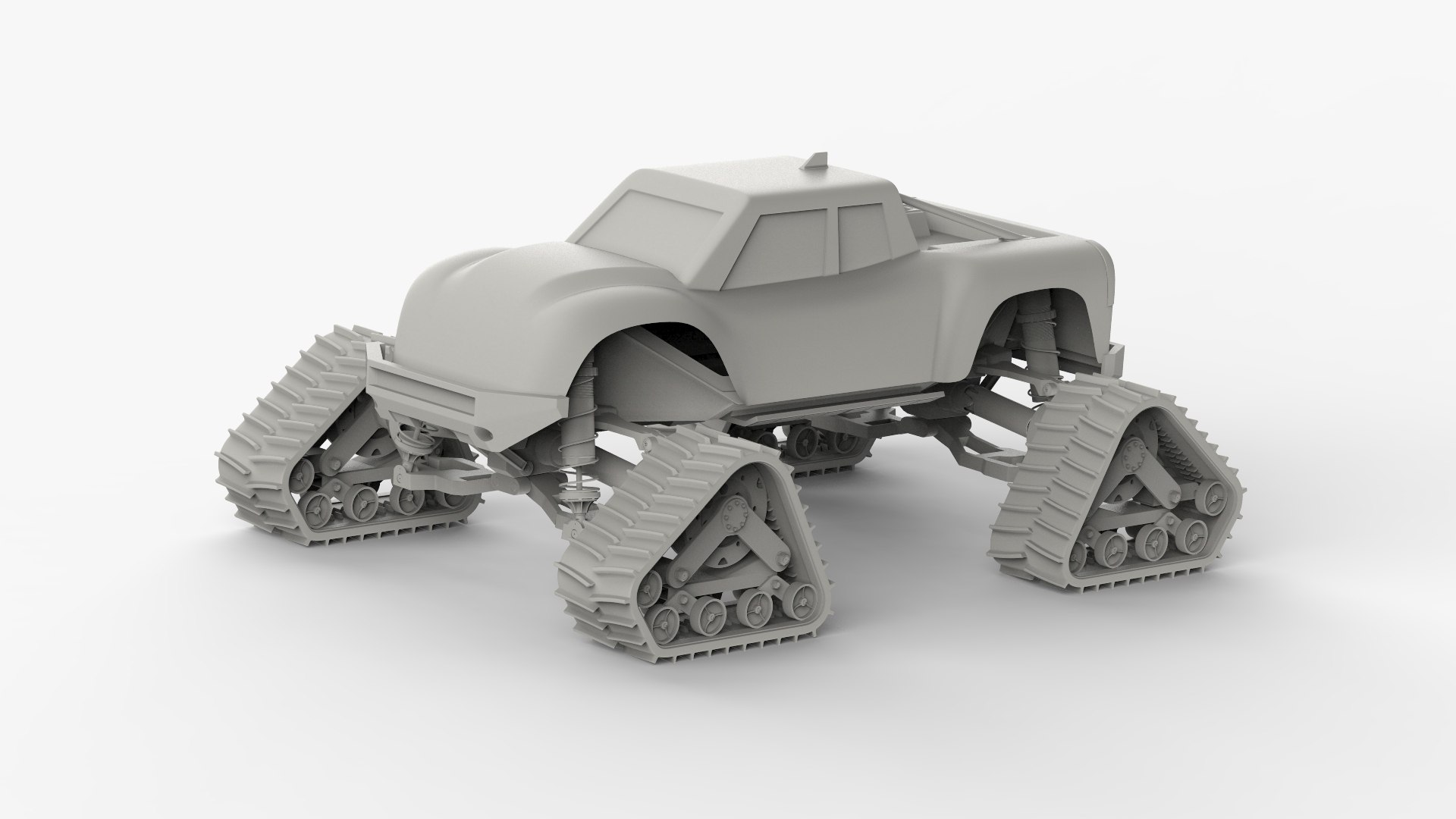 3D Monster Truck Rubber Track Model - TurboSquid 1582154