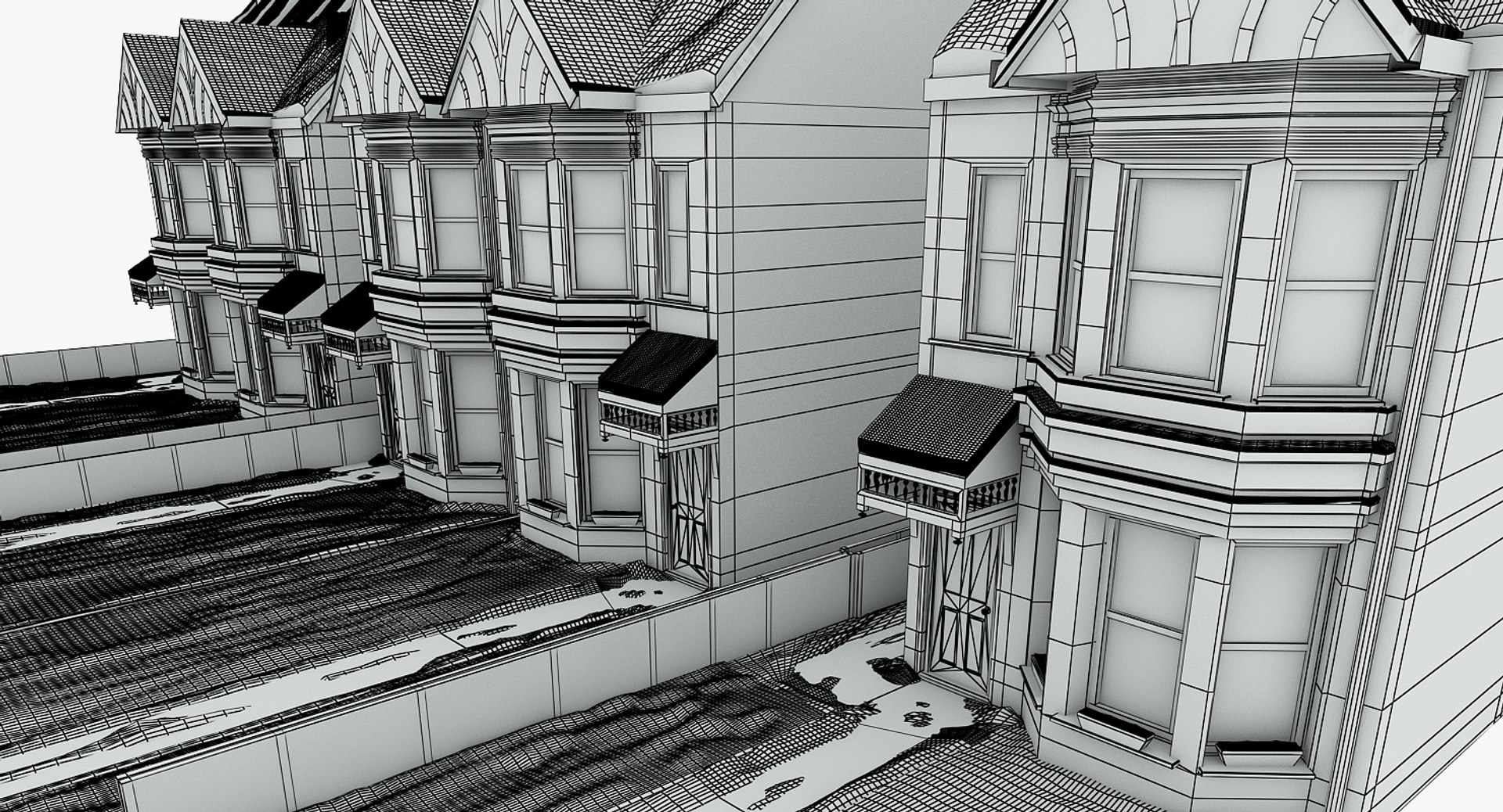 3D Model Winter House Scene - TurboSquid 1335816