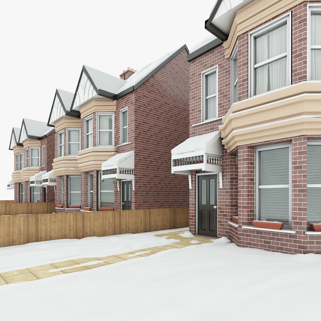 3D Model Winter House Scene - TurboSquid 1335816