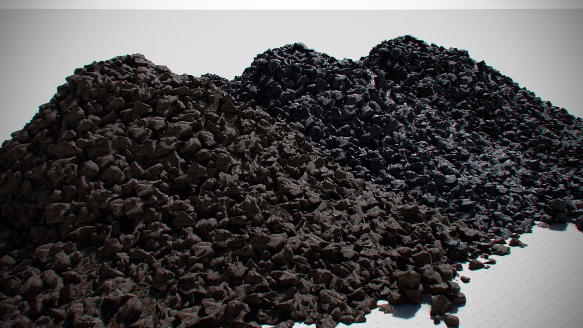 3d coal pack - black