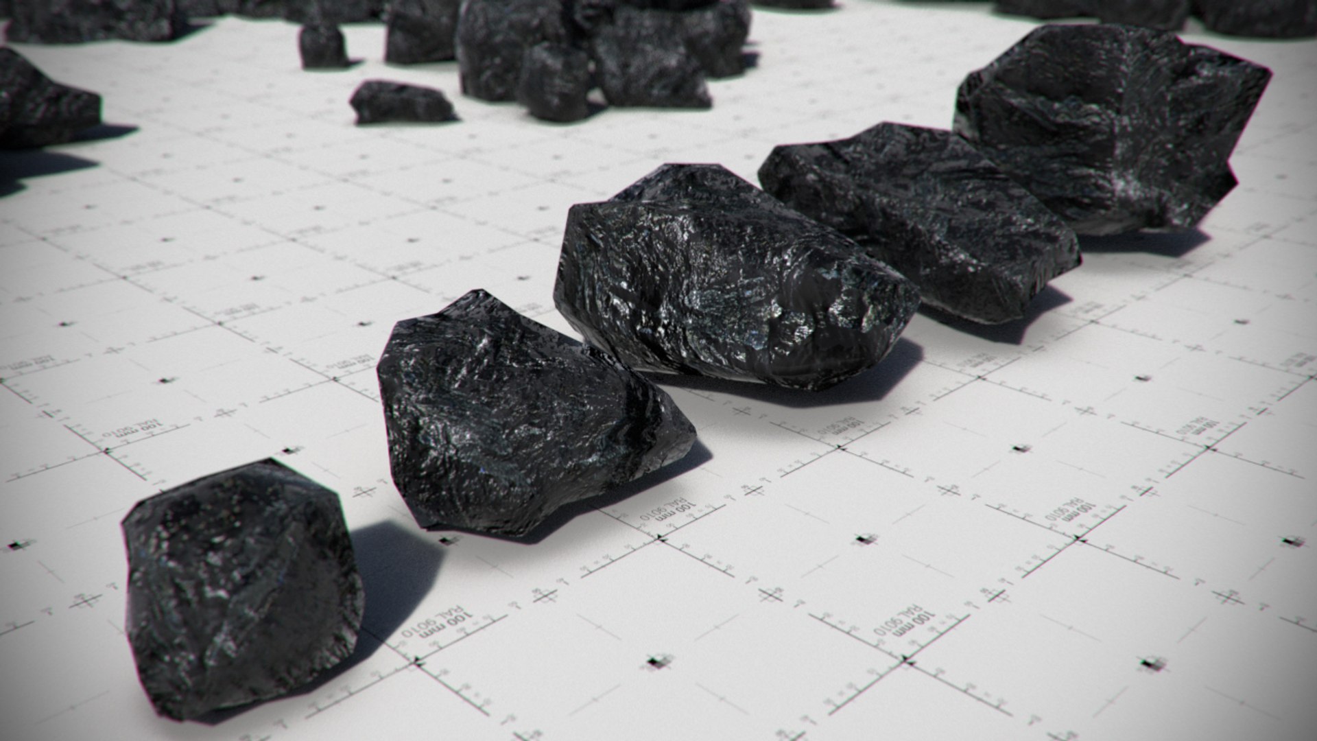 3d coal pack - black