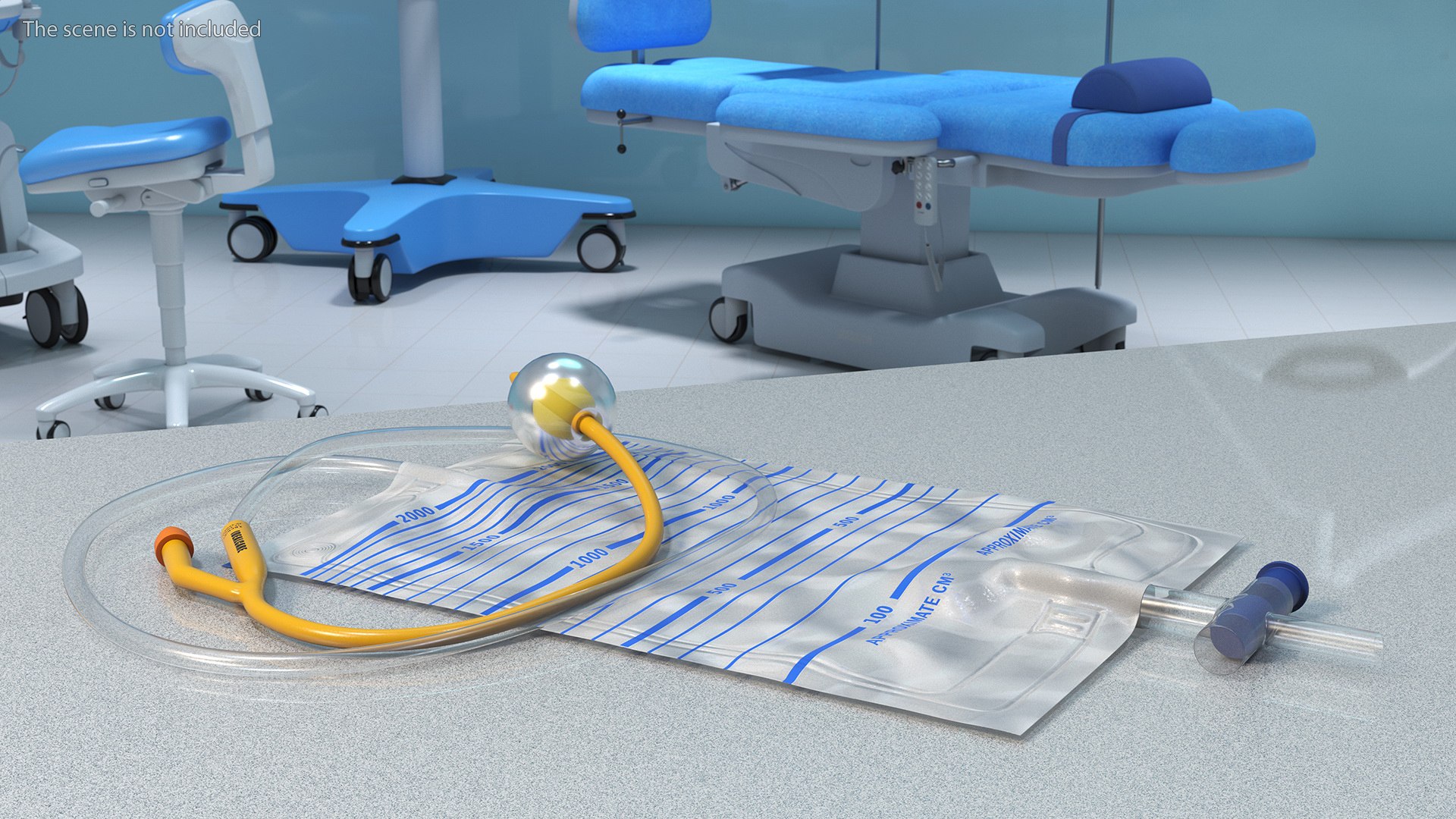 Premium Idealcare Siliconised Foley Catheter Gold 3D model - TurboSquid ...