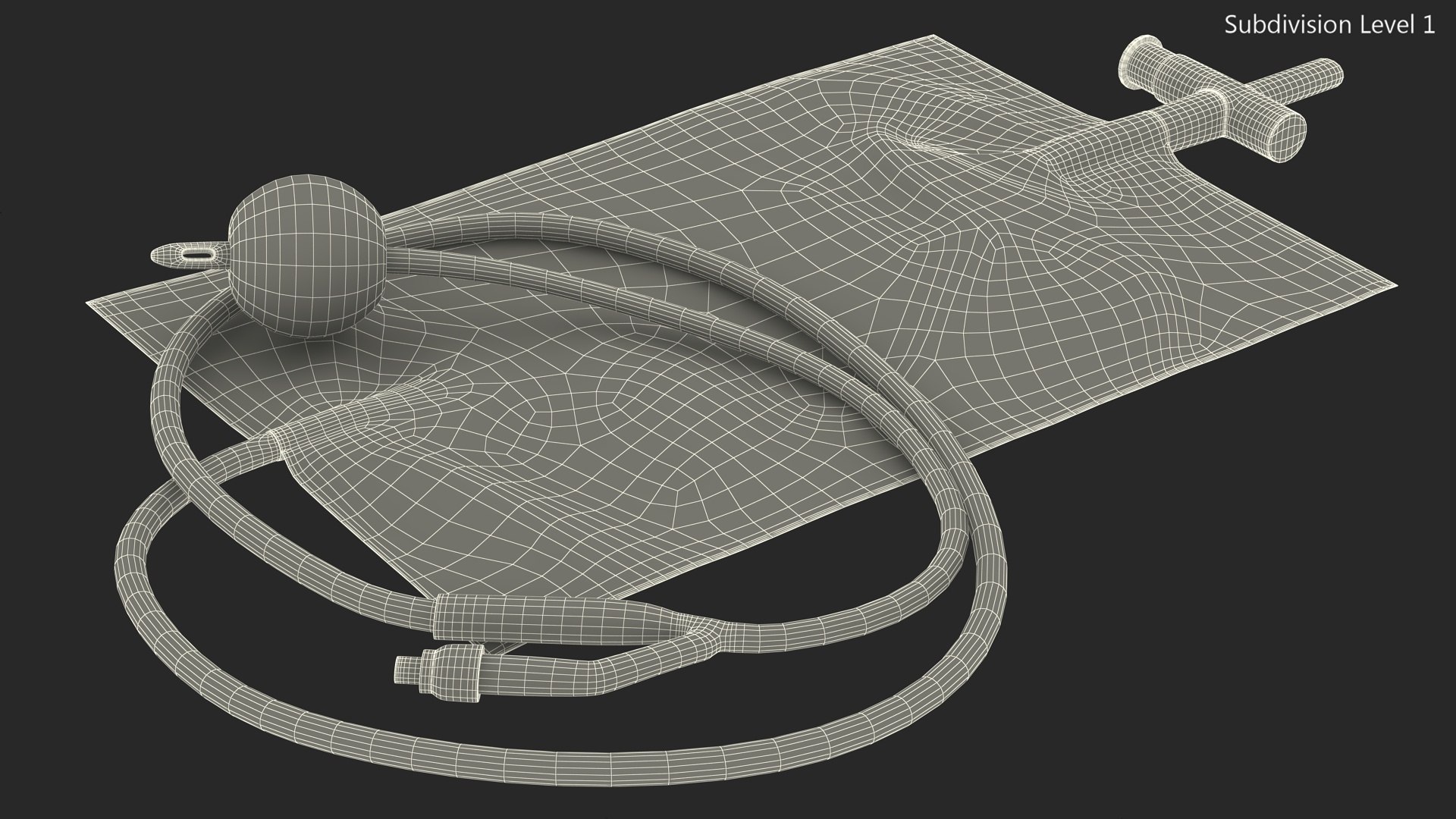 Premium Idealcare Siliconised Foley Catheter Gold 3D model - TurboSquid ...