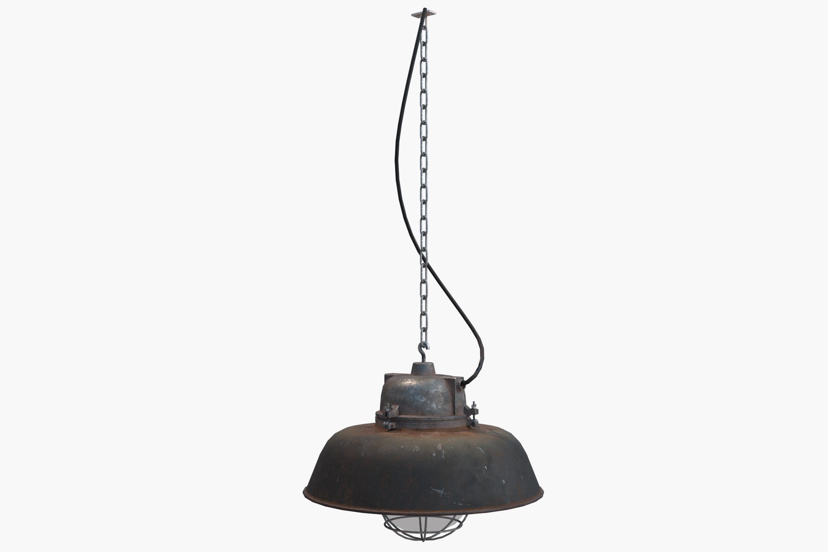 3D Model Old Ceilling Industry Lamp - TurboSquid 1815444