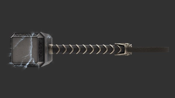 3D Broken Mjolnir Hammer of Thor - TurboSquid 1928120