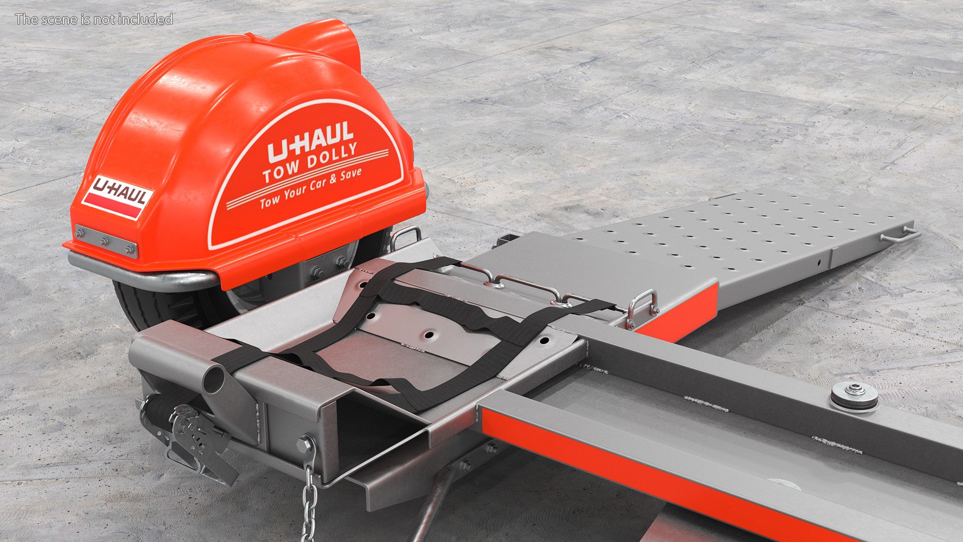 3D U-Haul Axle Tow Dolly model - TurboSquid 2051785