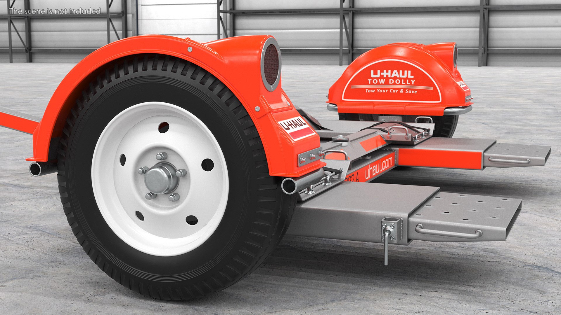 3D U-Haul Axle Tow Dolly model - TurboSquid 2051785