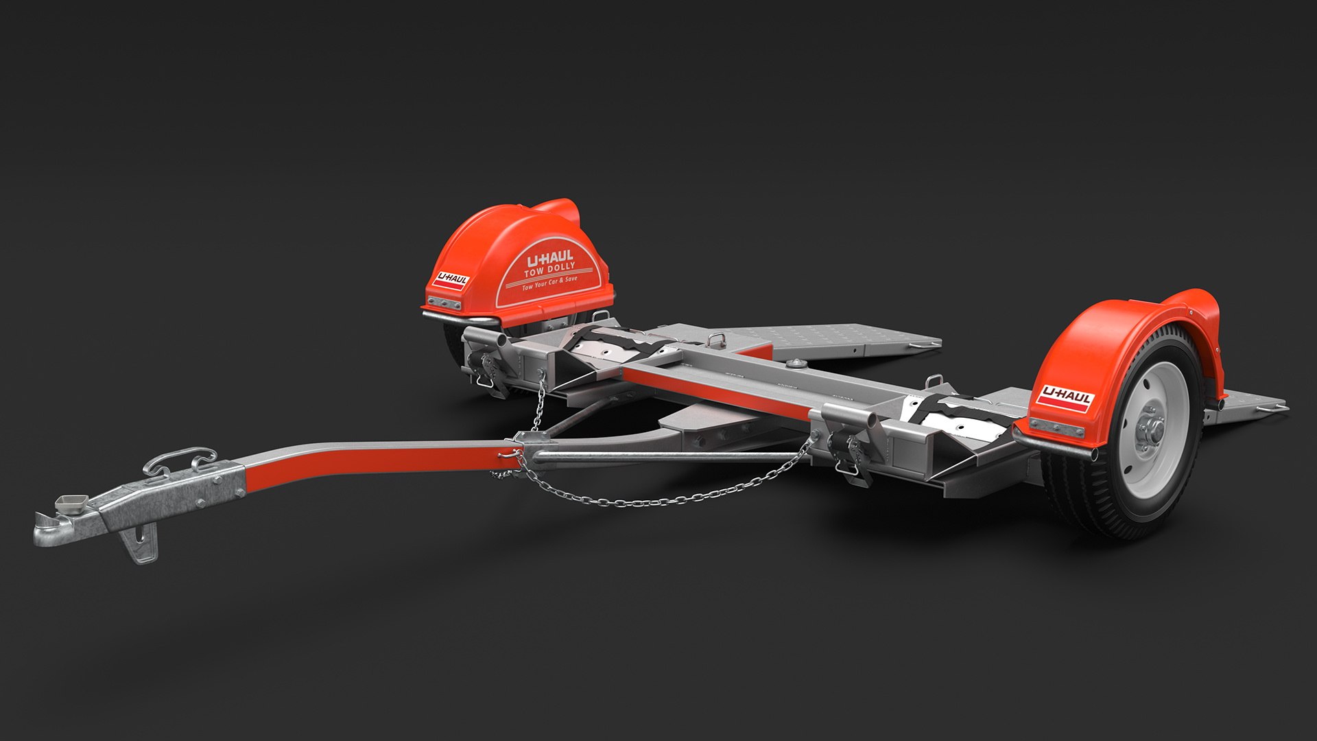 3D U-Haul Axle Tow Dolly model - TurboSquid 2051785