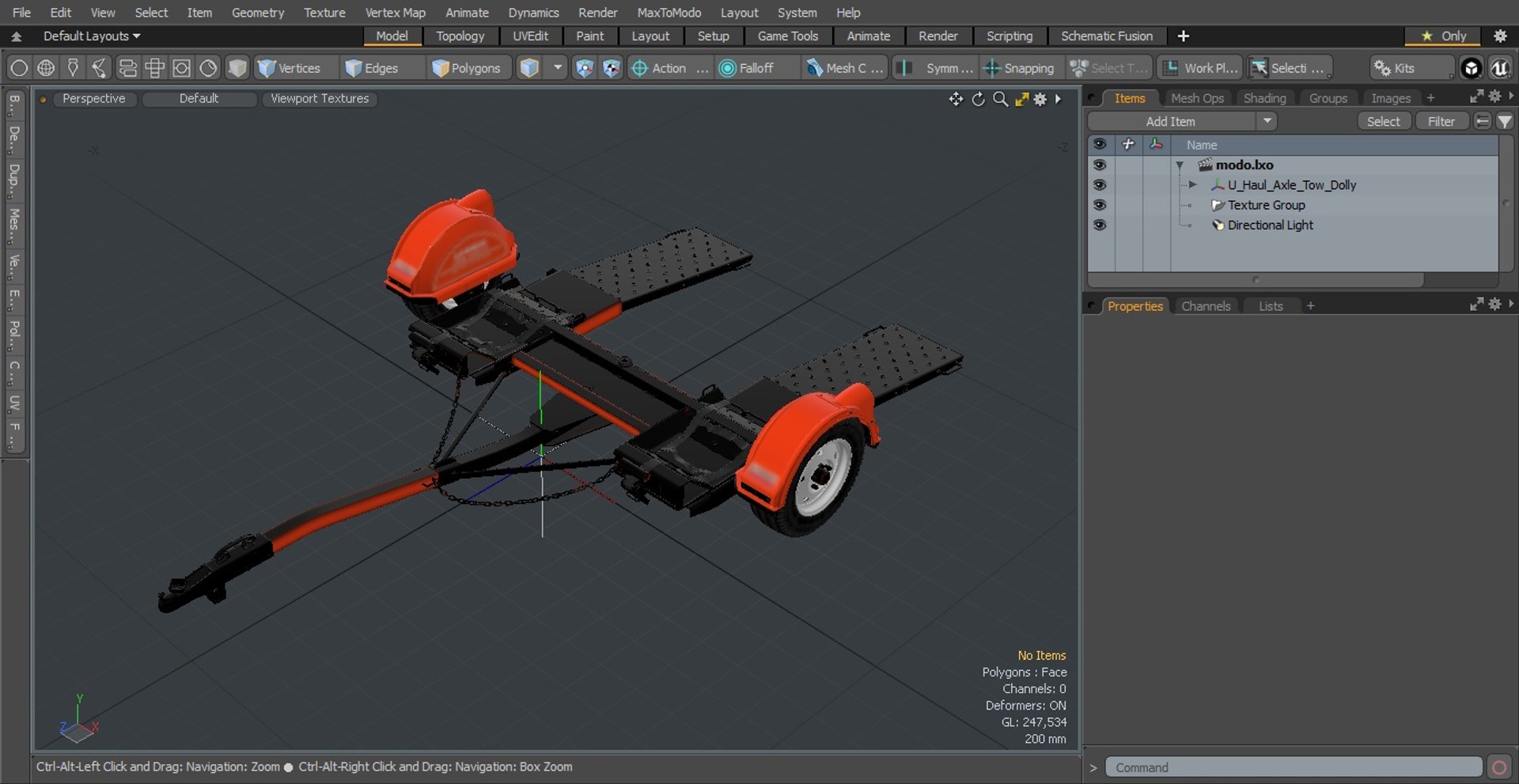 3D U-Haul Axle Tow Dolly model - TurboSquid 2051785