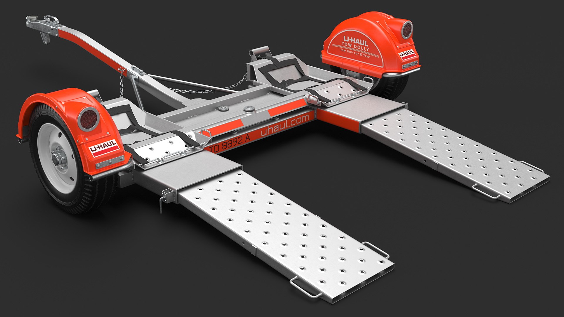 3D U-Haul Axle Tow Dolly model - TurboSquid 2051785