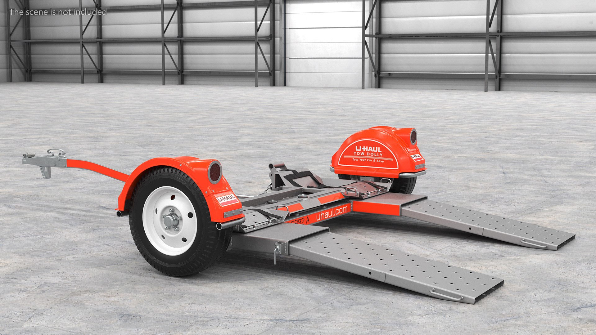 3D U-Haul Axle Tow Dolly Model - TurboSquid 2051785