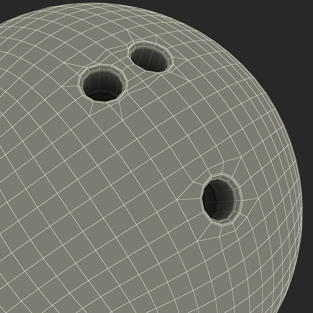 obj bowling ball green modeled