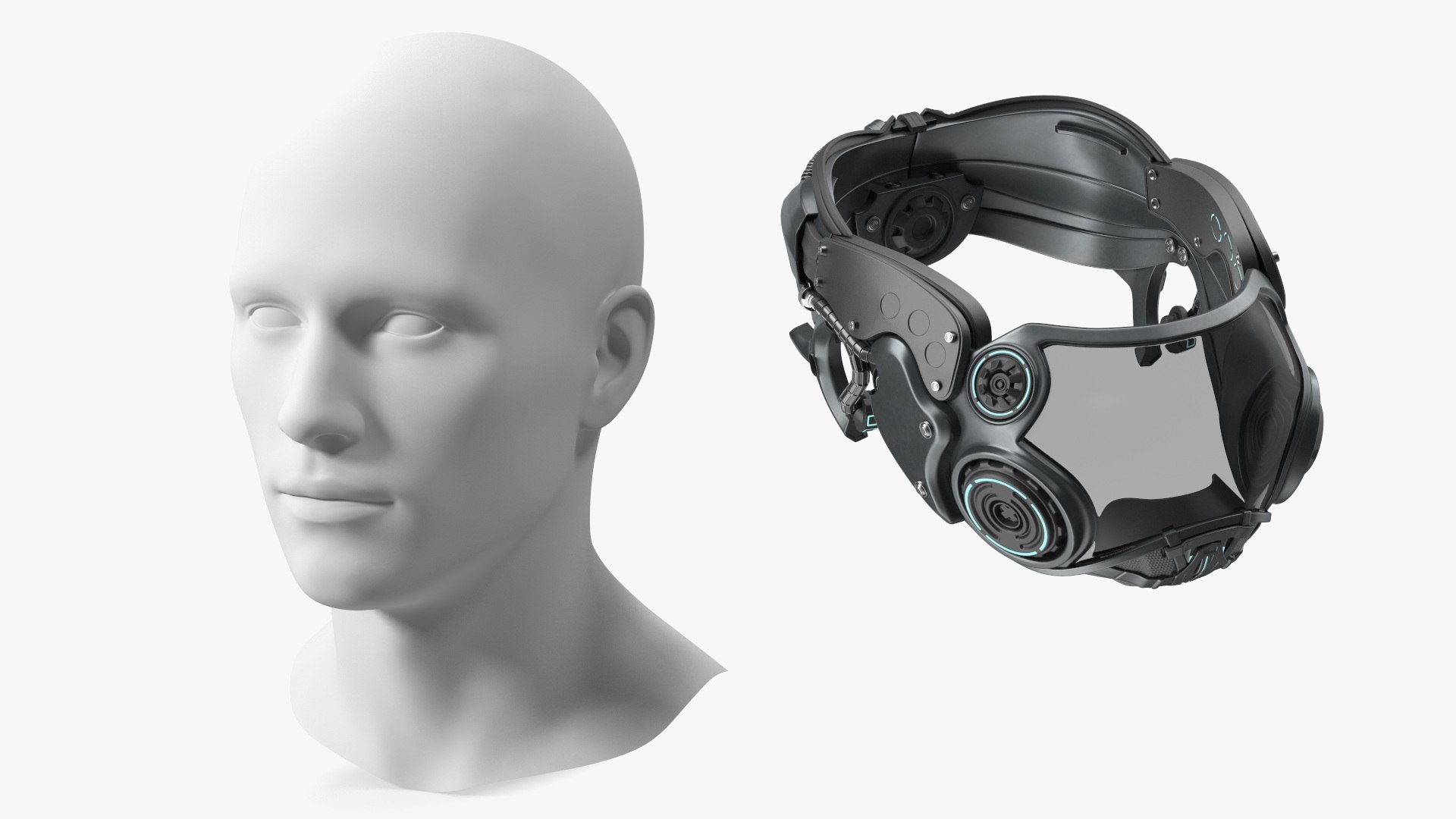 3D Sci-fi Head Mask New model - TurboSquid 2136698
