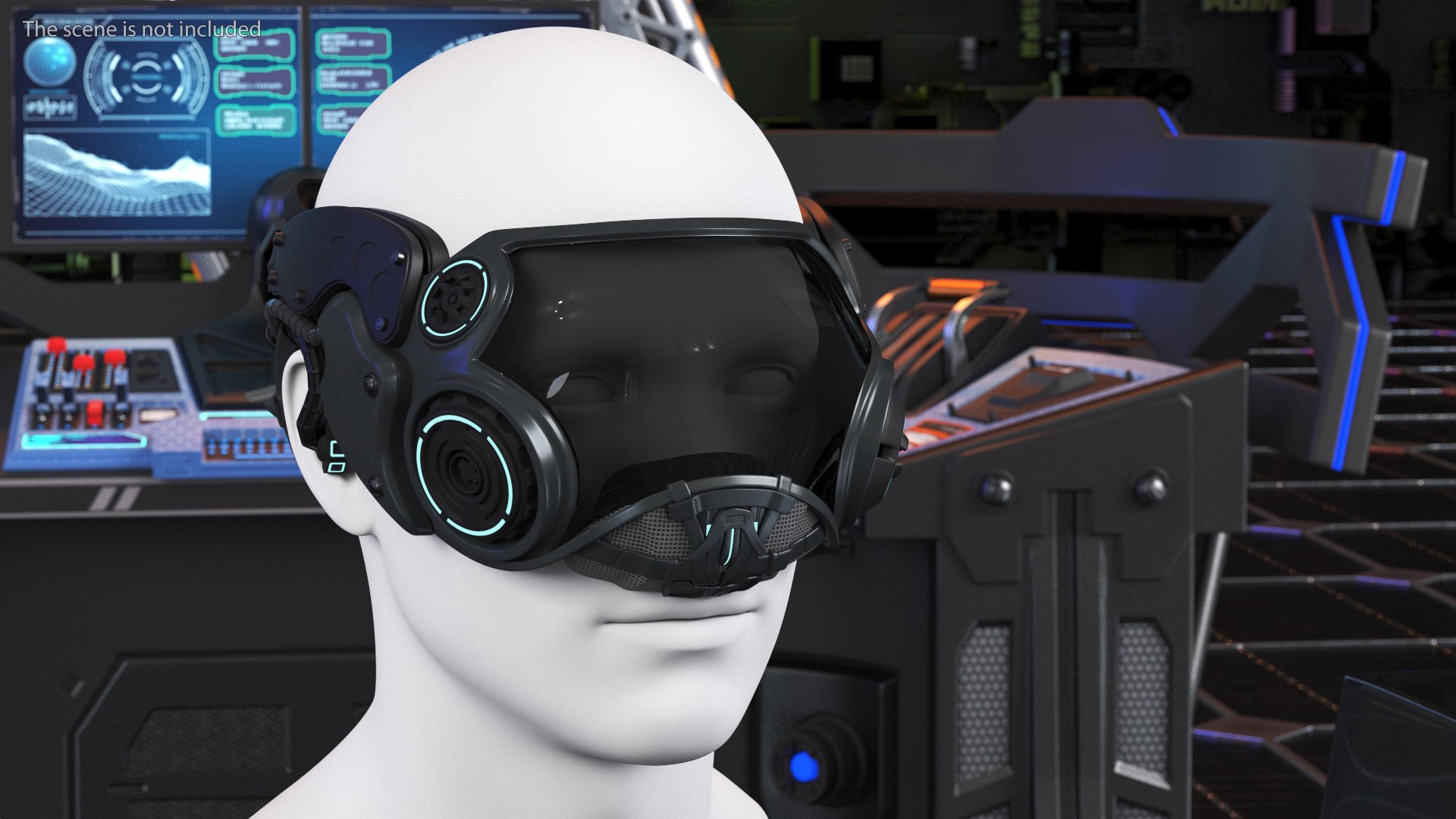 3D Sci-fi Head Mask New Model - TurboSquid 2136698