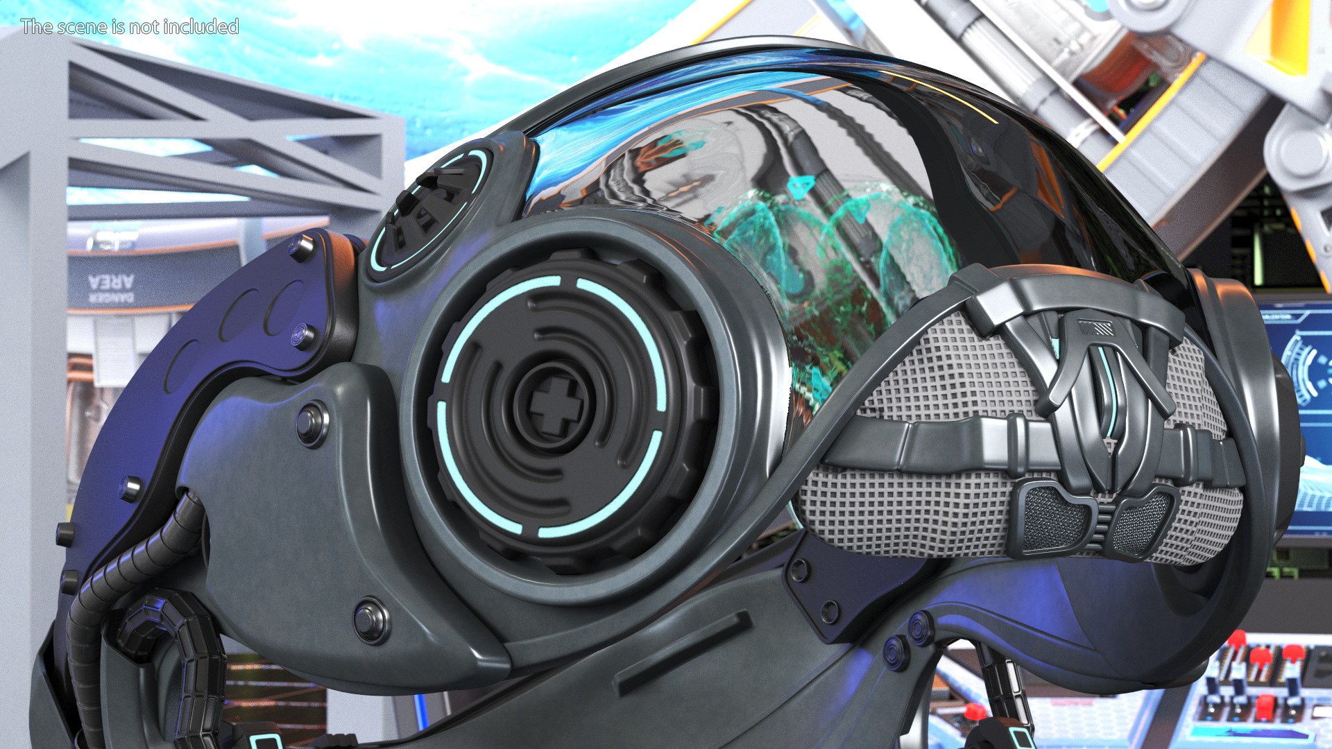 3D Sci-fi Head Mask New model - TurboSquid 2136698