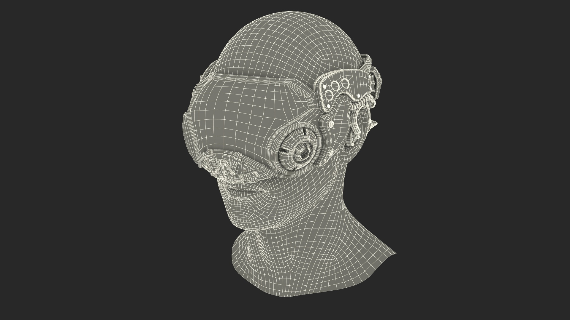 3D Sci-fi Head Mask New Model - TurboSquid 2136698