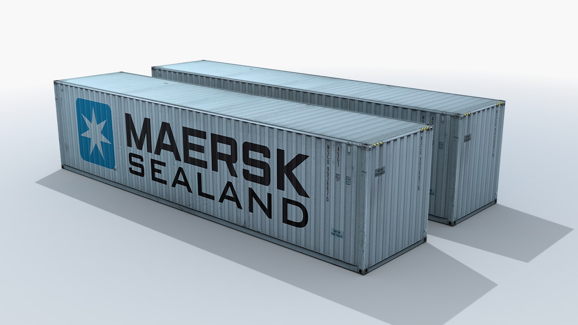 3d model maersk shipping container