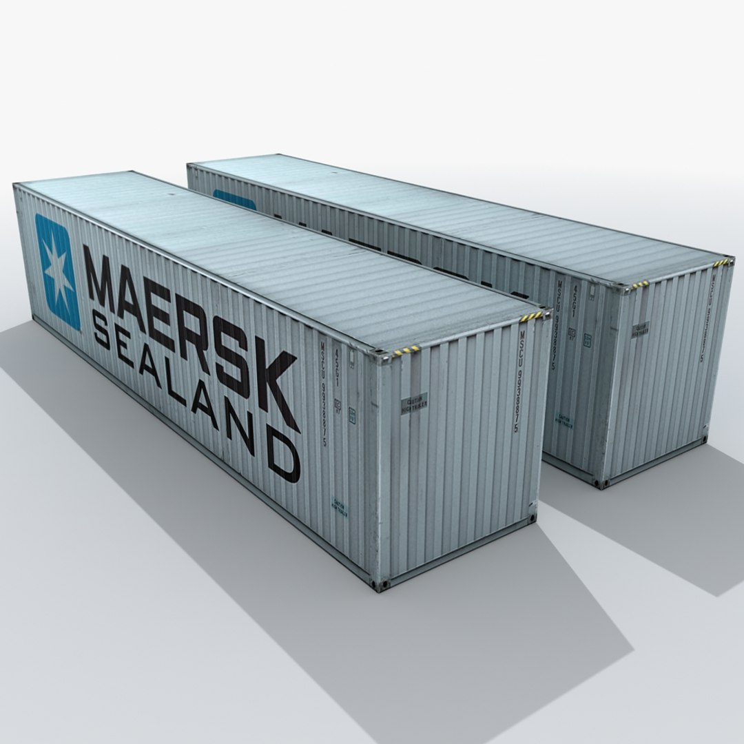 3d model maersk shipping container