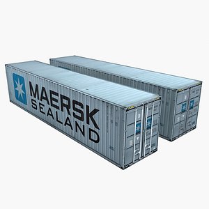 3d msc shipping container model