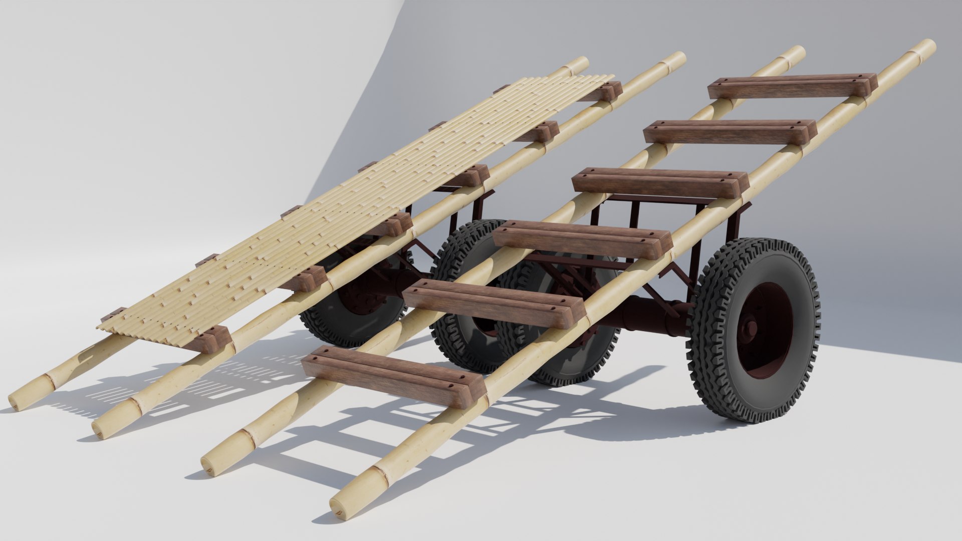 3D Push Cart Or Thela Gari - TurboSquid 2127976