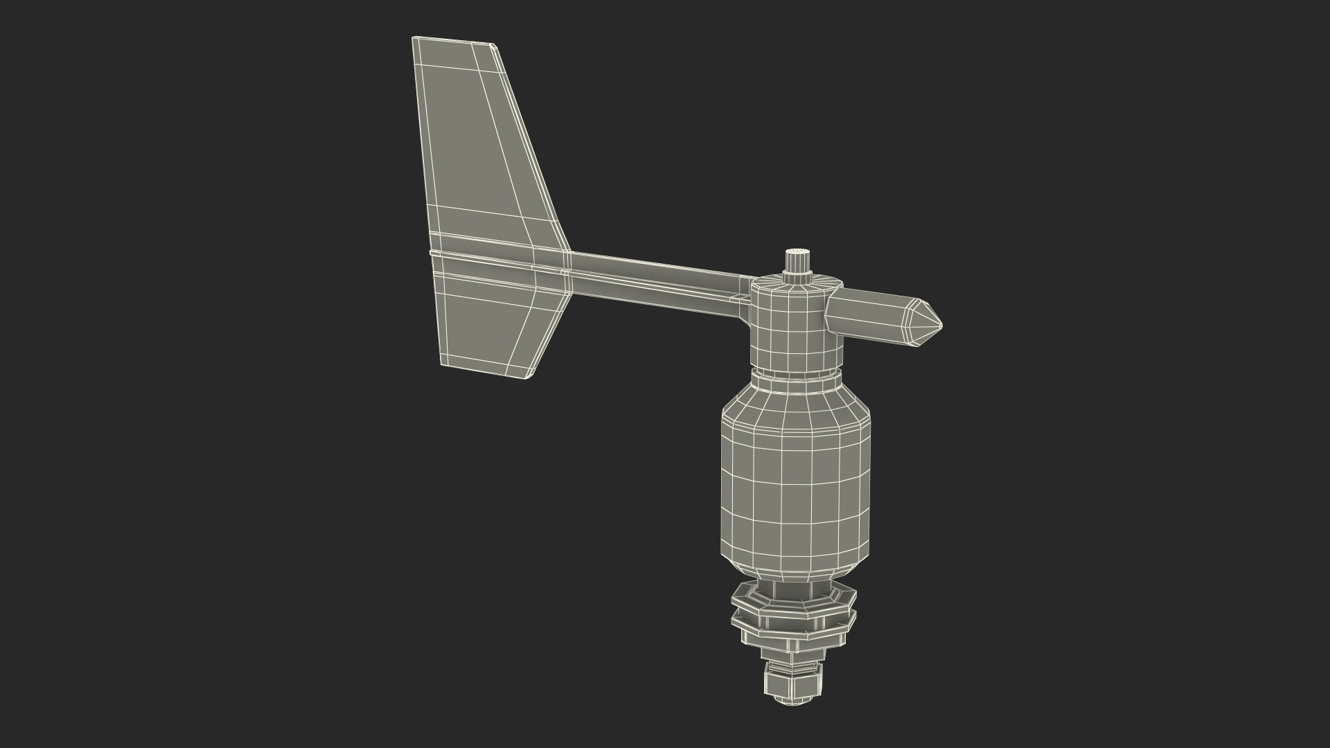 Wind Direction Sensor Transmitter 3D Model - TurboSquid 1643690
