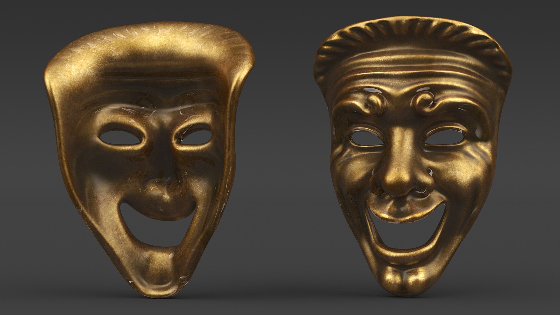 3D Model Comedy Mask - TurboSquid 2091644