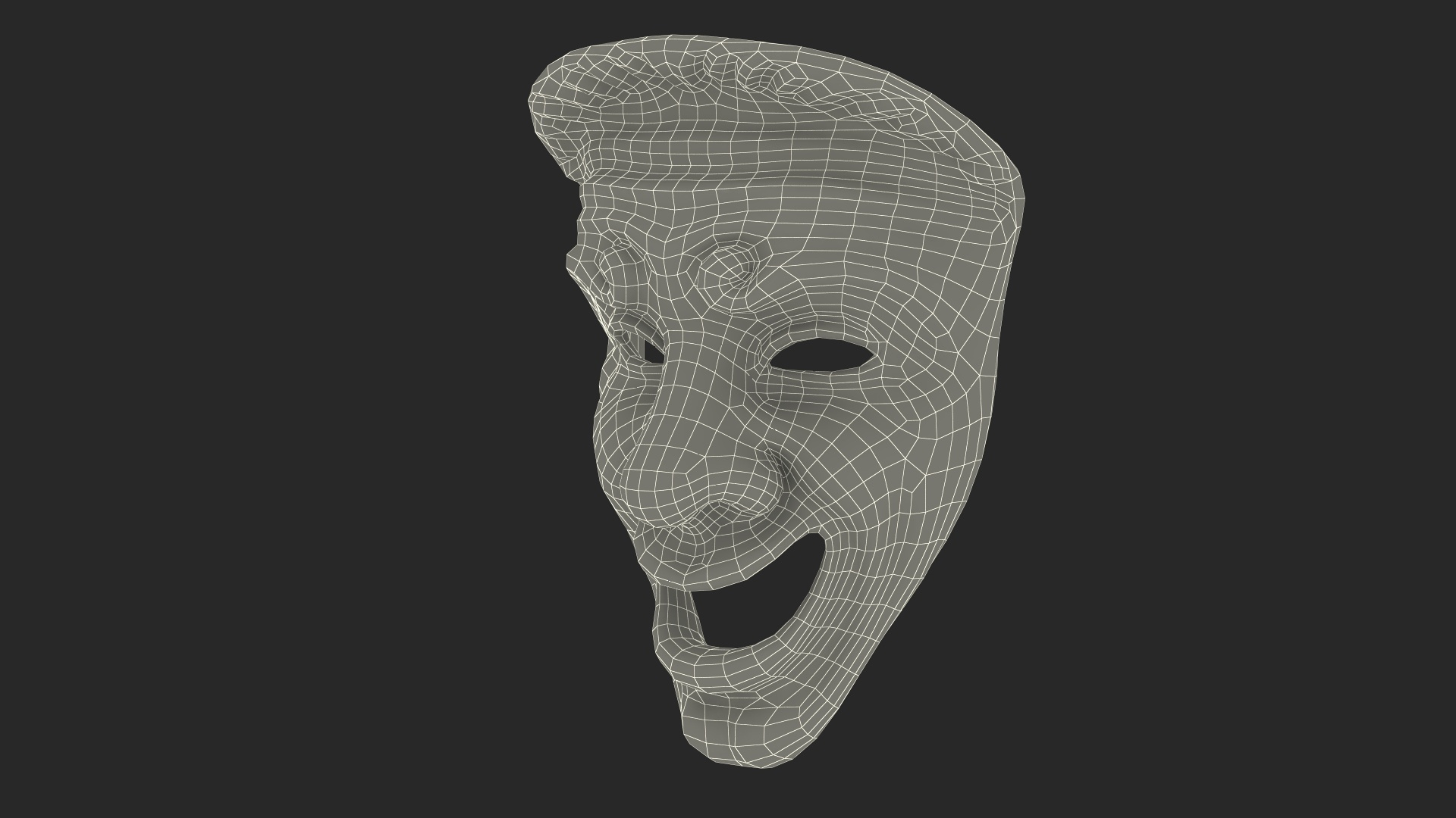 3D Model Comedy Mask - TurboSquid 2091644