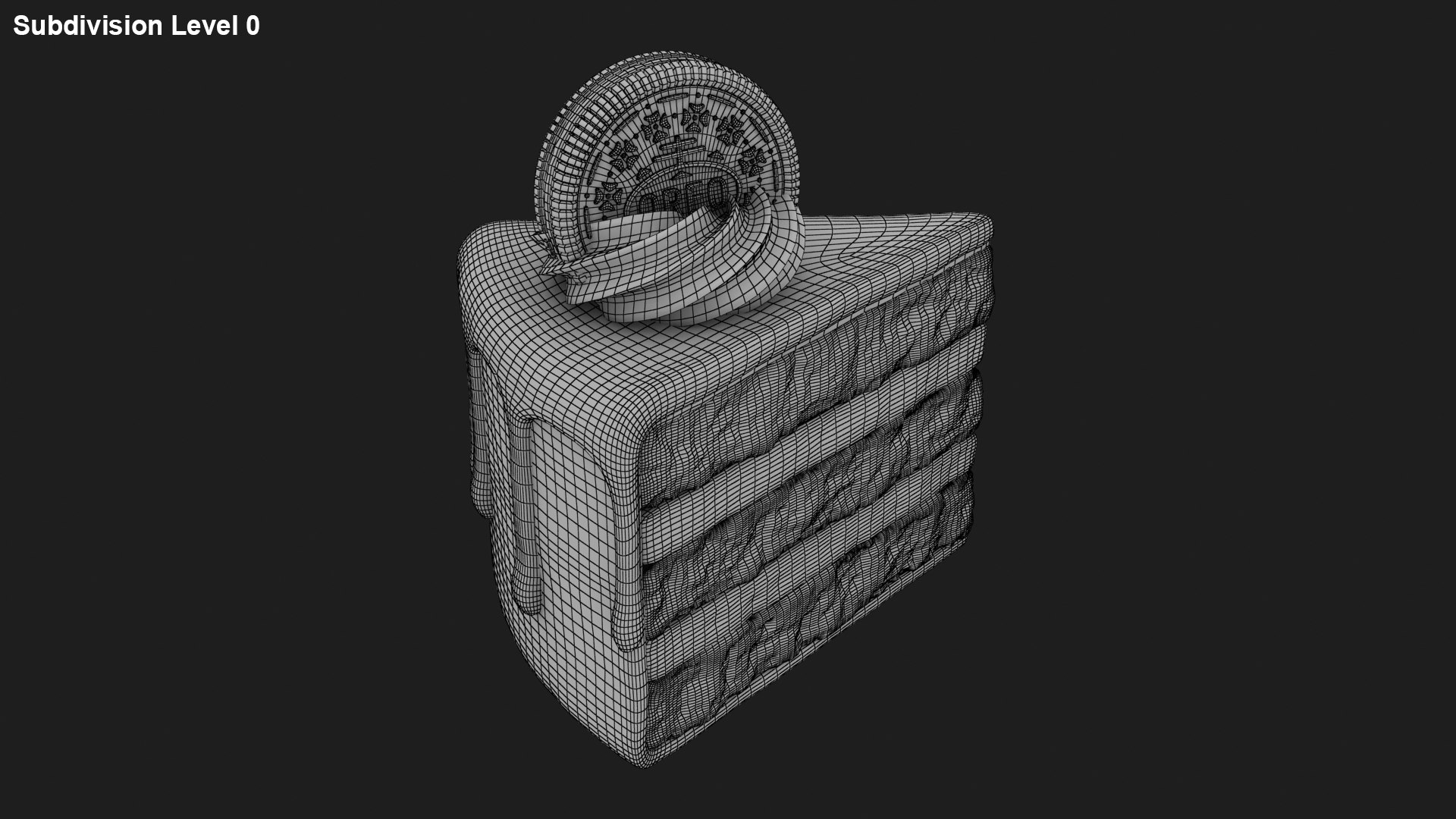 3D Oreo Cake model - TurboSquid 2022599