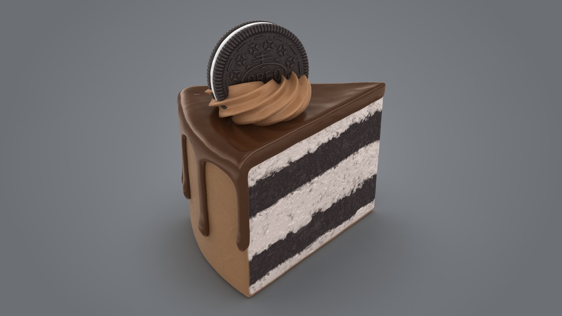 3D Oreo Cake model - TurboSquid 2022599