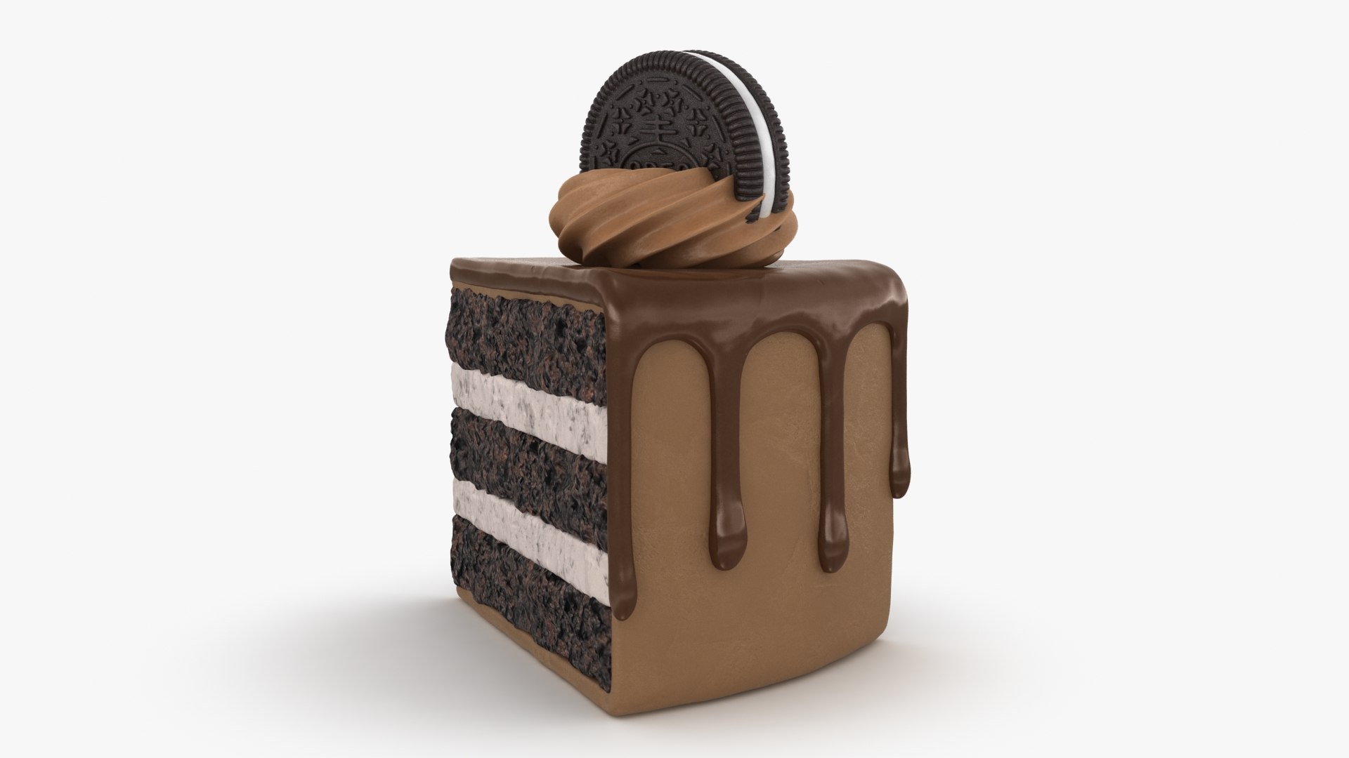 3D Oreo Cake model - TurboSquid 2022599