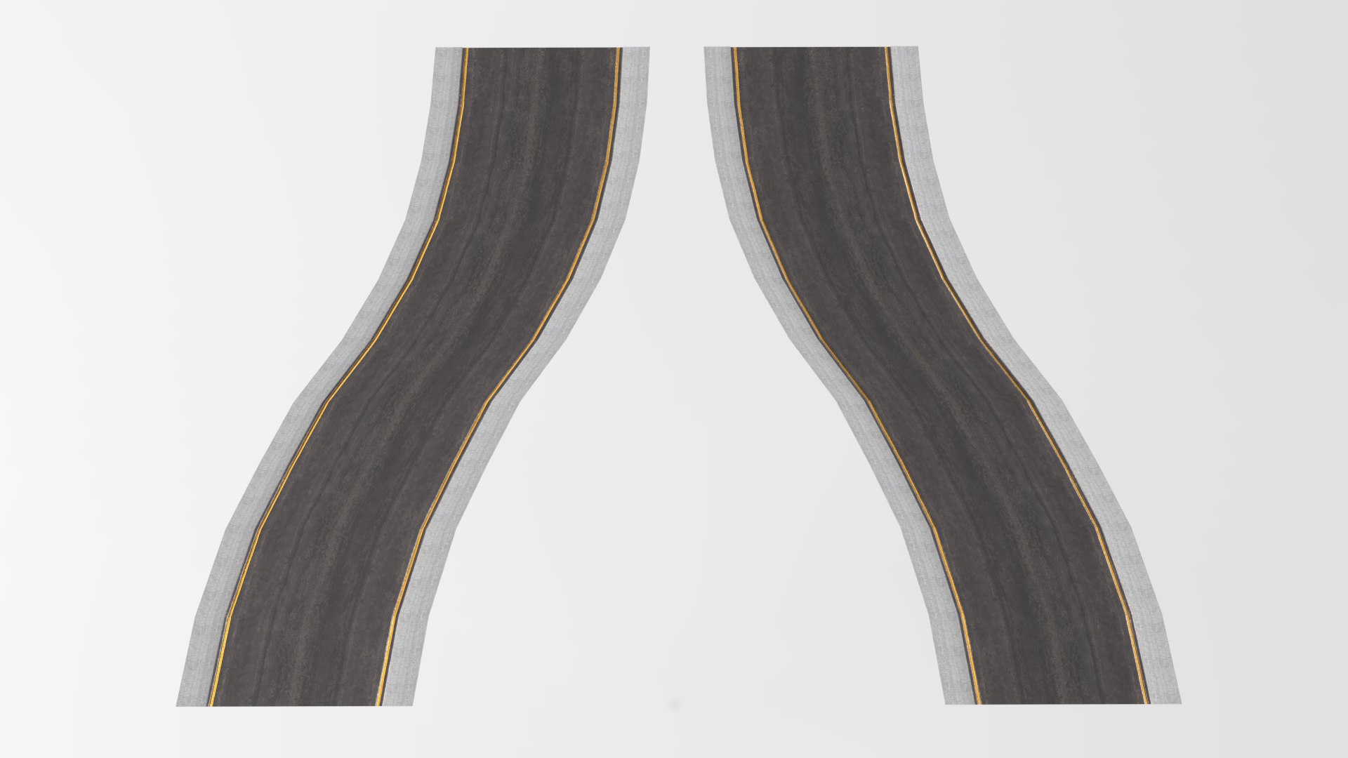 3D Modular Road Pack - TurboSquid 1207133