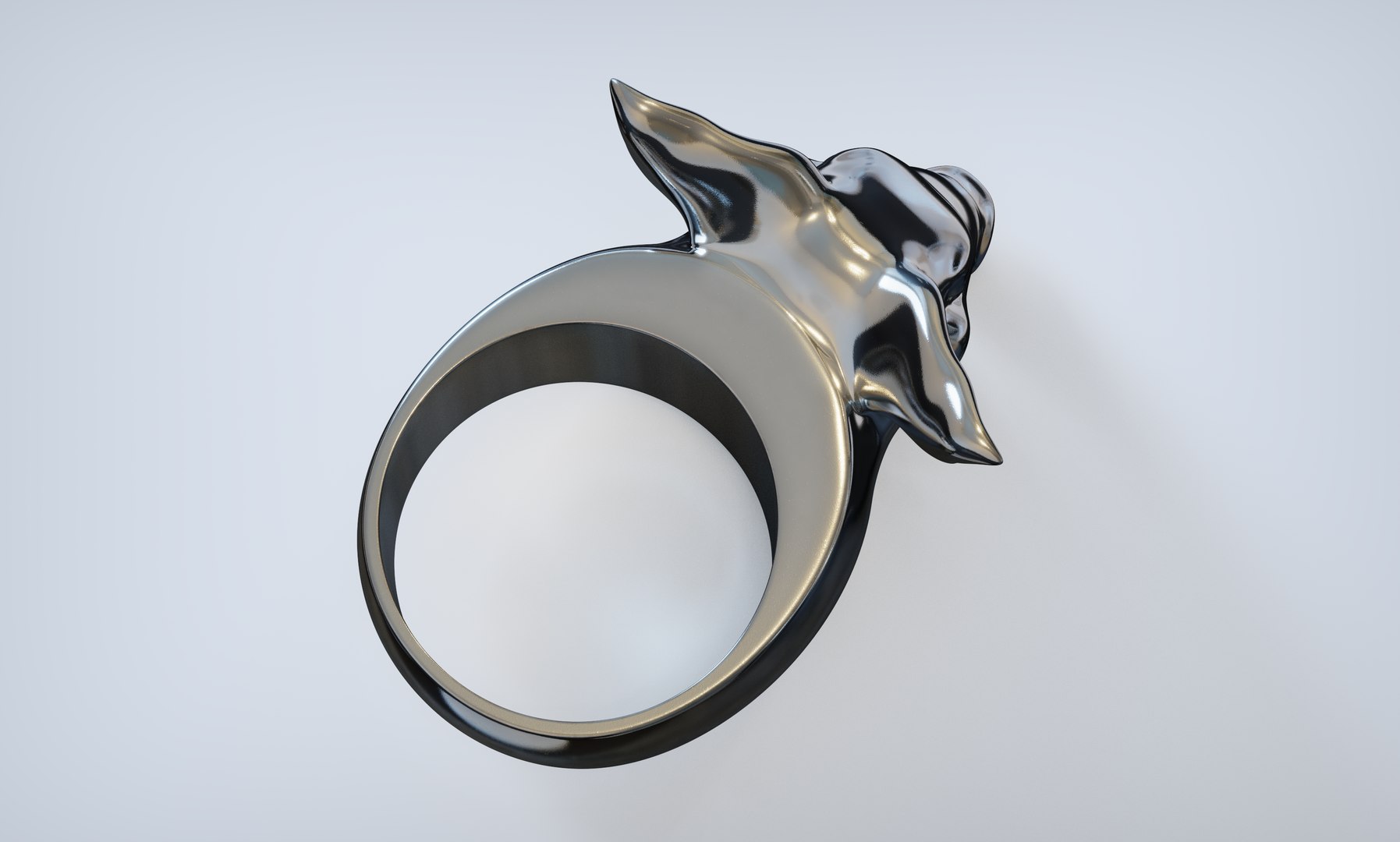 Silver Ring With Houdini Pig Head Model - TurboSquid 1794816