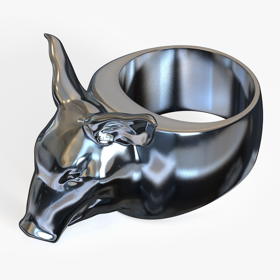 Silver Ring With Houdini Pig Head model - TurboSquid 1794816