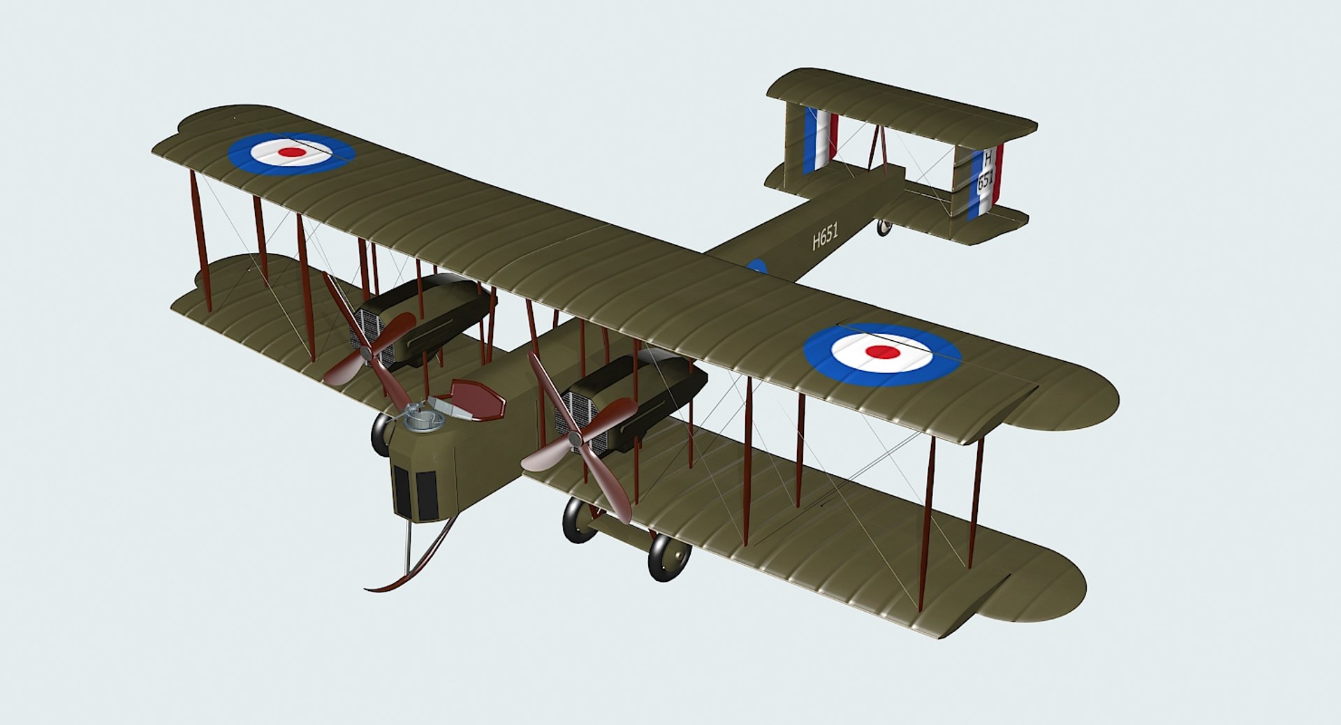 3D vickers vimy bomber model - TurboSquid 1406994