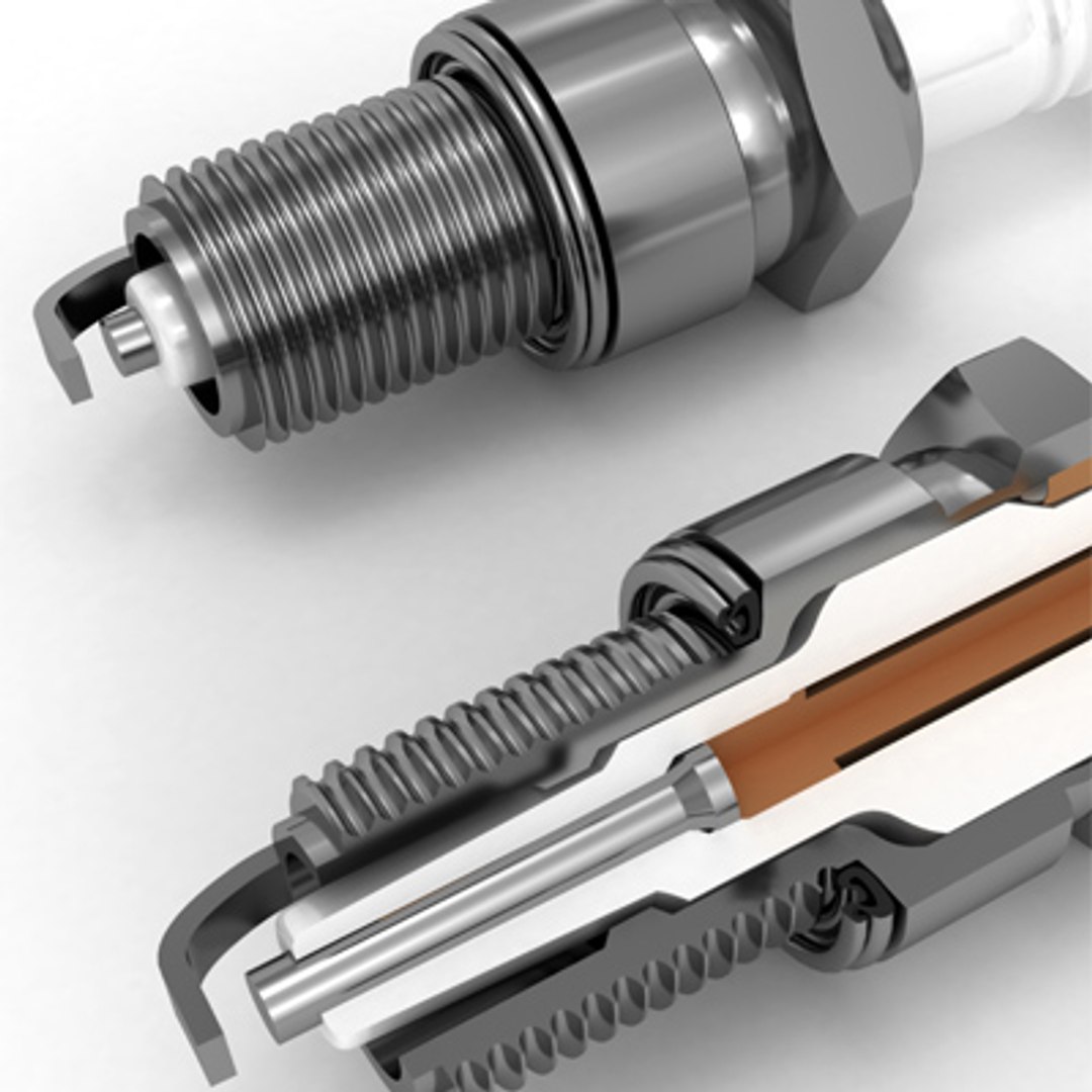 3d Spark Plugs Model