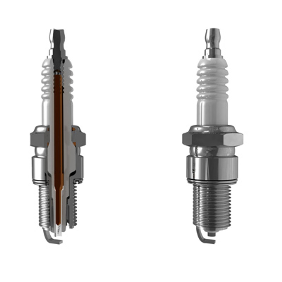 3d Spark Plugs Model