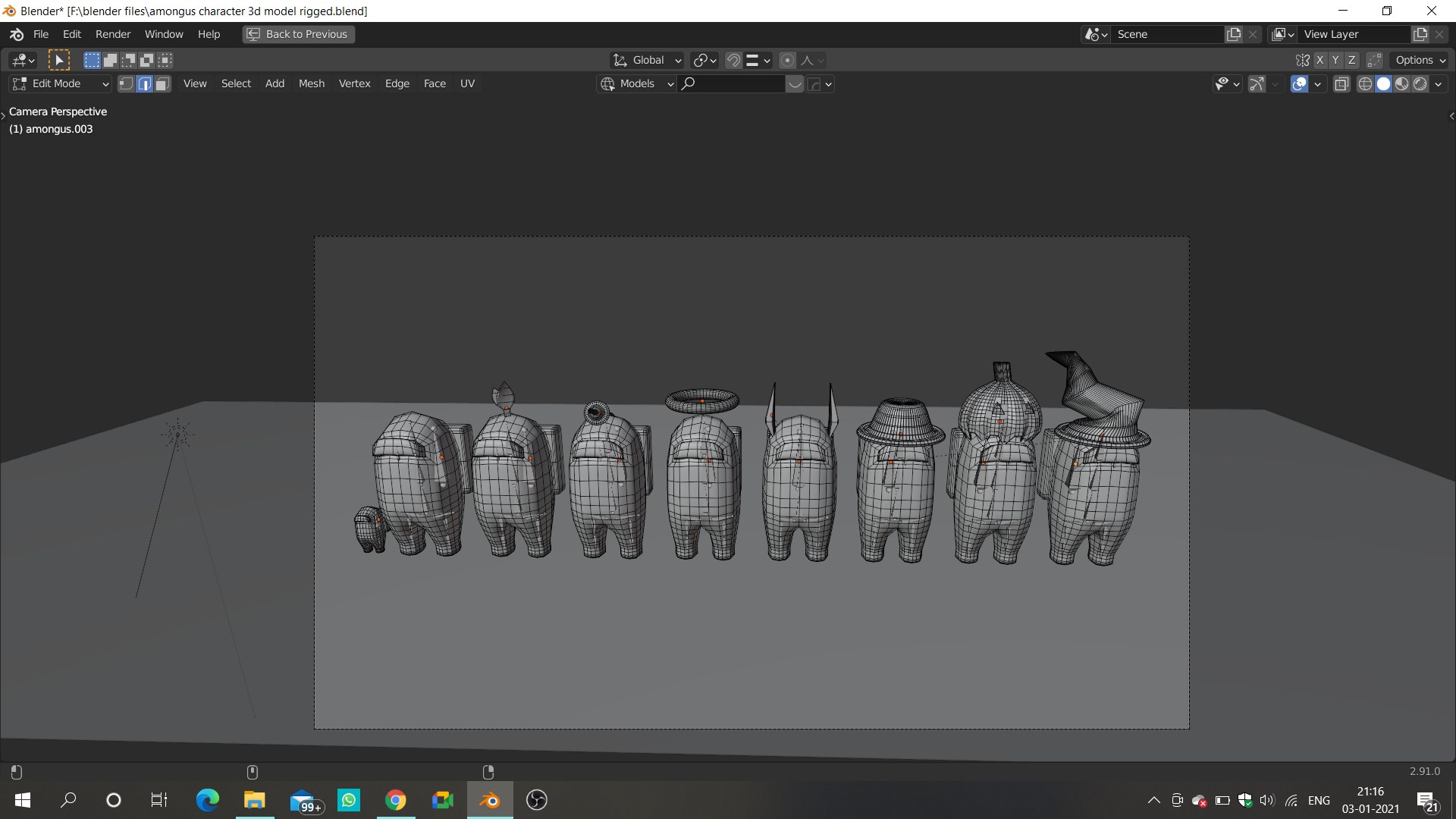 3D Model Amongus Character Rigged - TurboSquid 1672607
