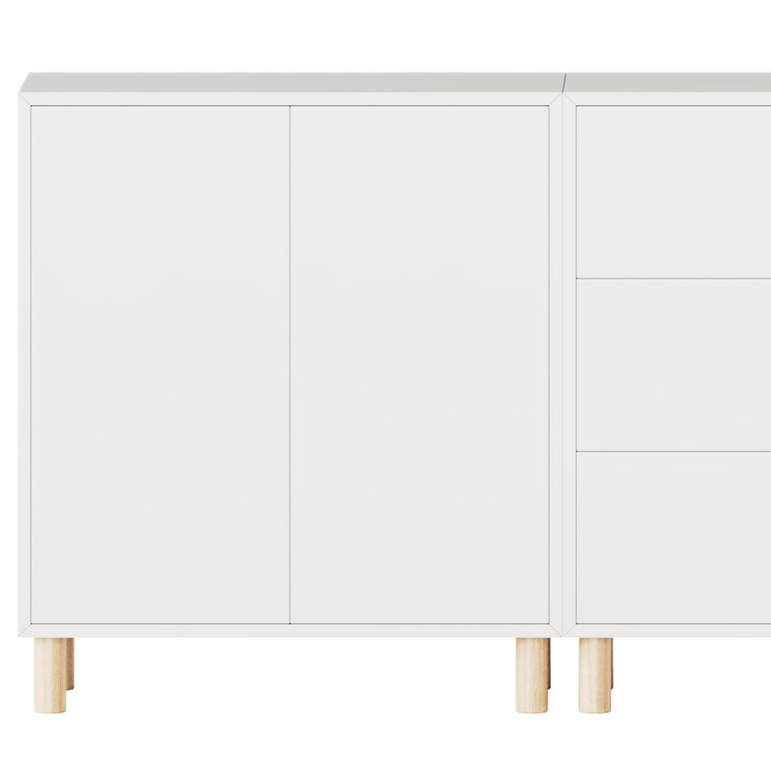 Ikea Eket Cabinet Combination With Legs L210 Model - TurboSquid 2055563
