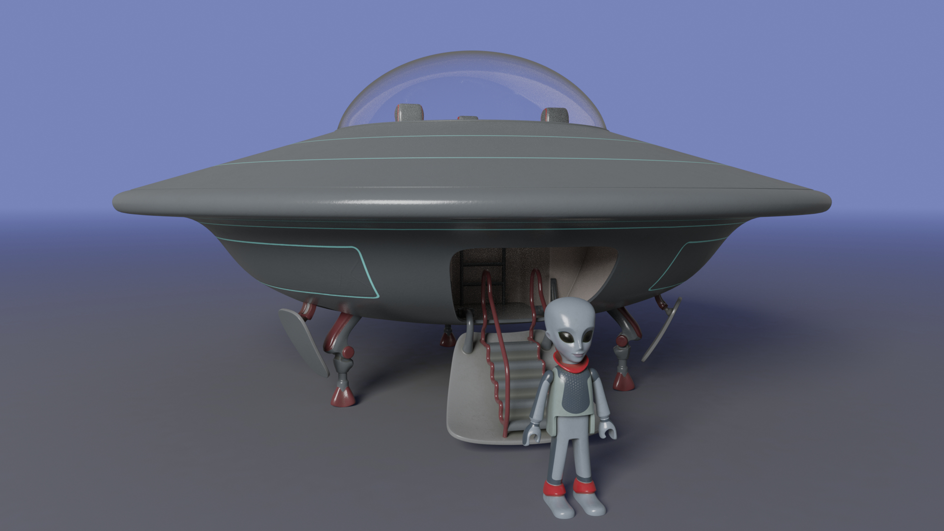 Ufo alien toy 3D model - TurboSquid 1457411