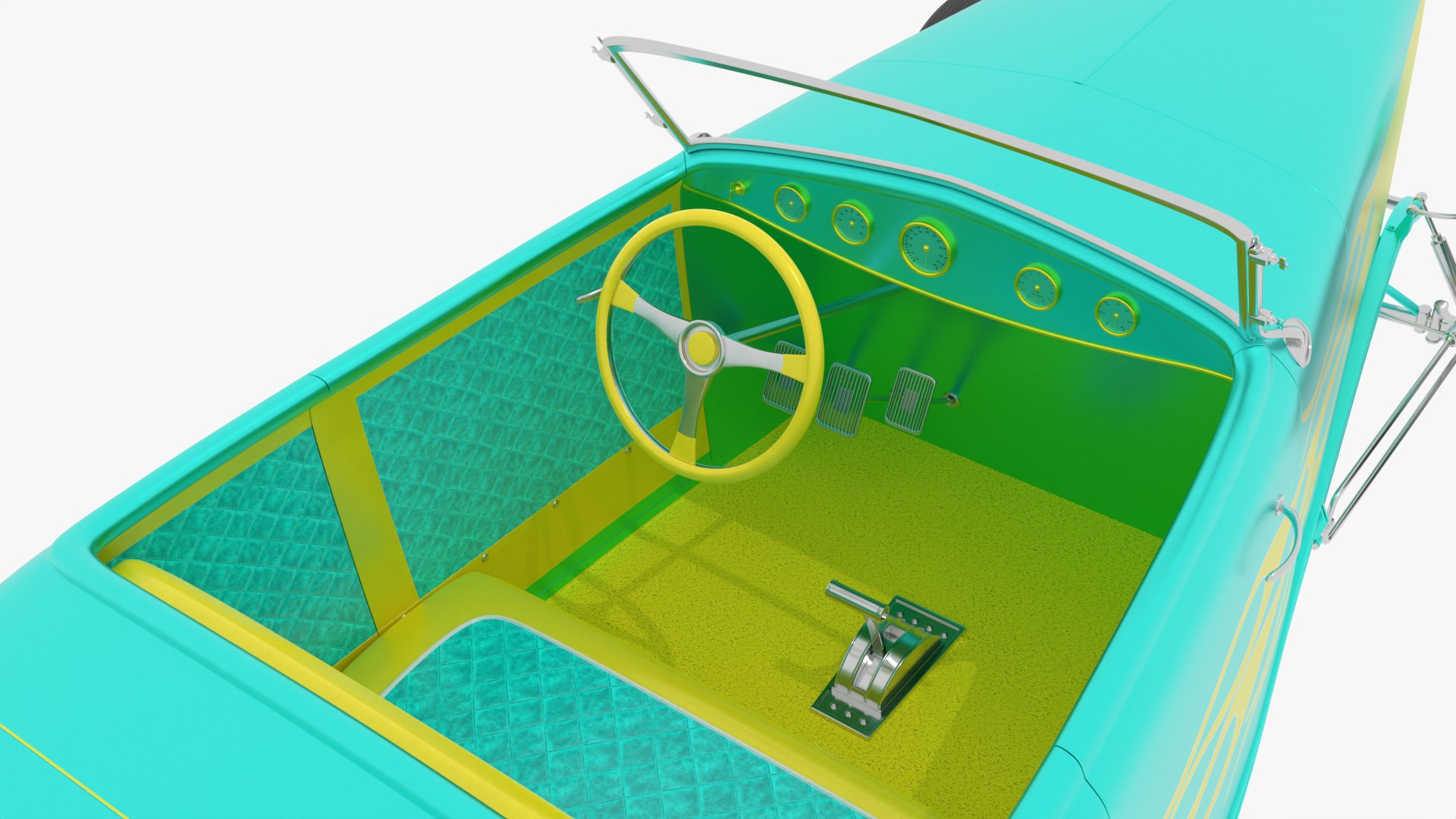 3D T Bucket Aqua - TurboSquid 2056980