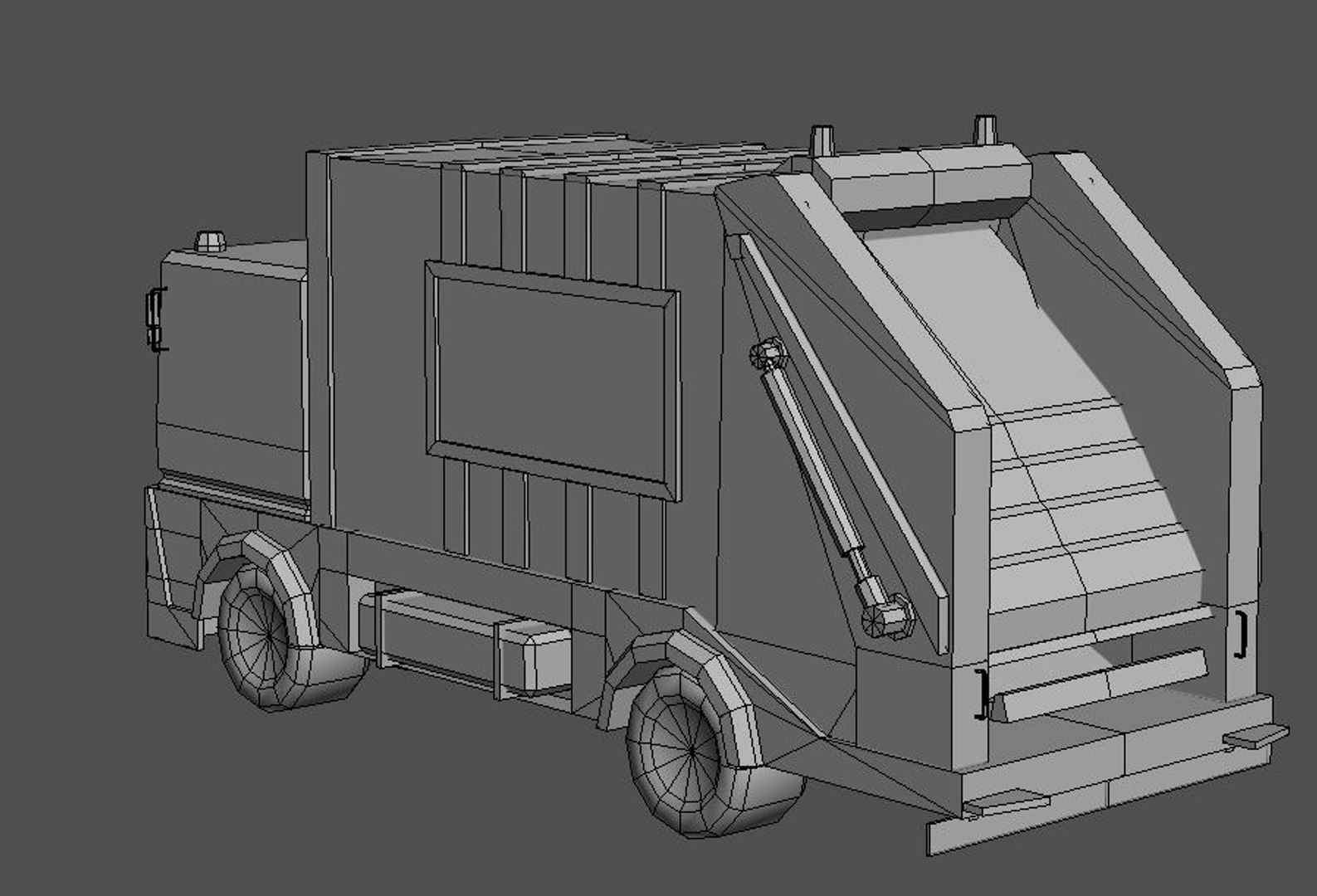Garbage Truck 3d Obj