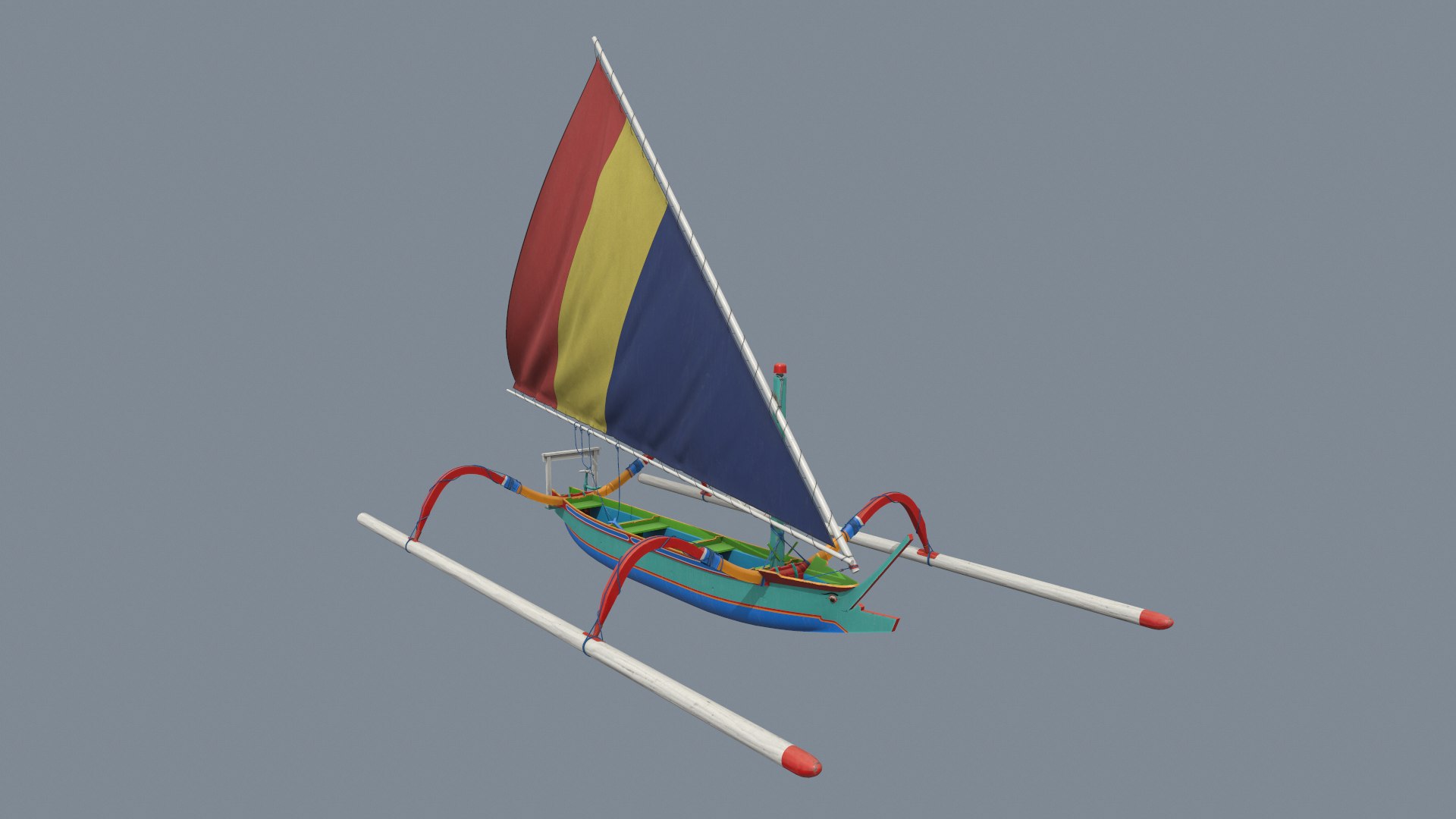 3D Jukung Traditional Boat - TurboSquid 2083306