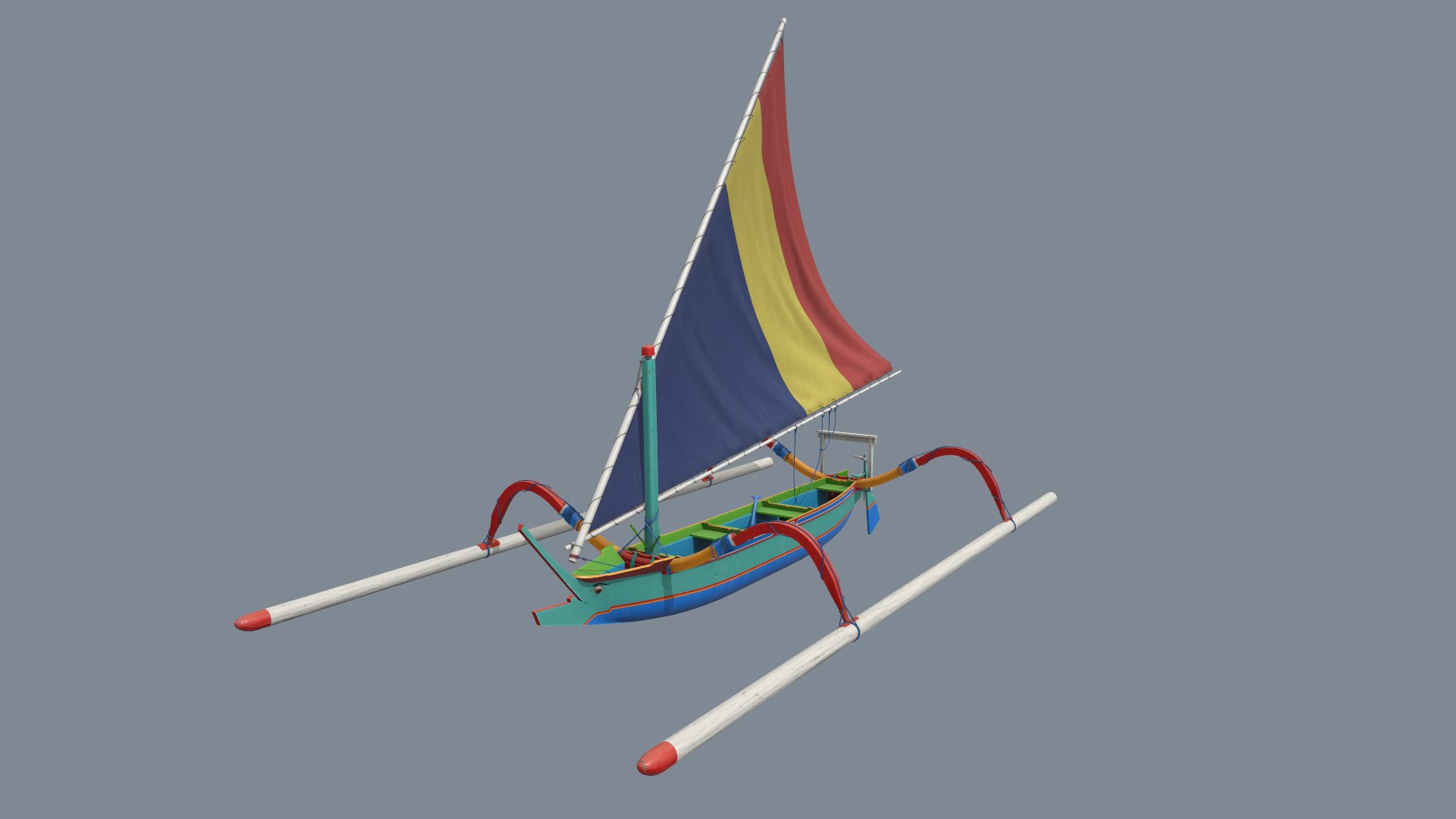 3D Jukung Traditional Boat - TurboSquid 2083306