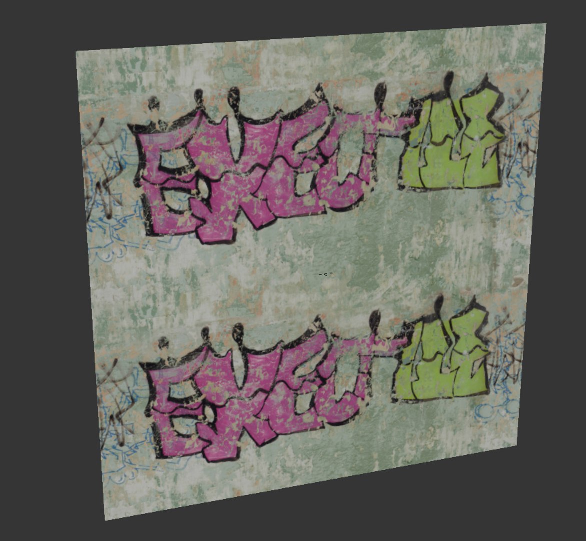 Ultra Realistic Wall Graffiti 3D - TurboSquid 1385527