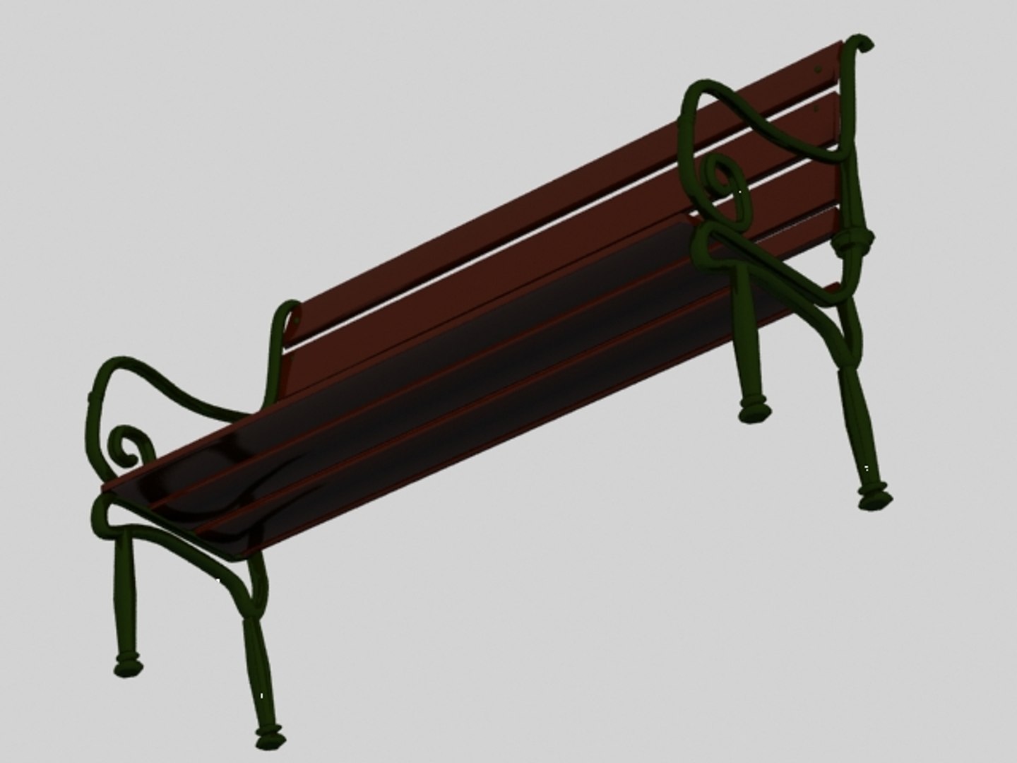 3d bench model