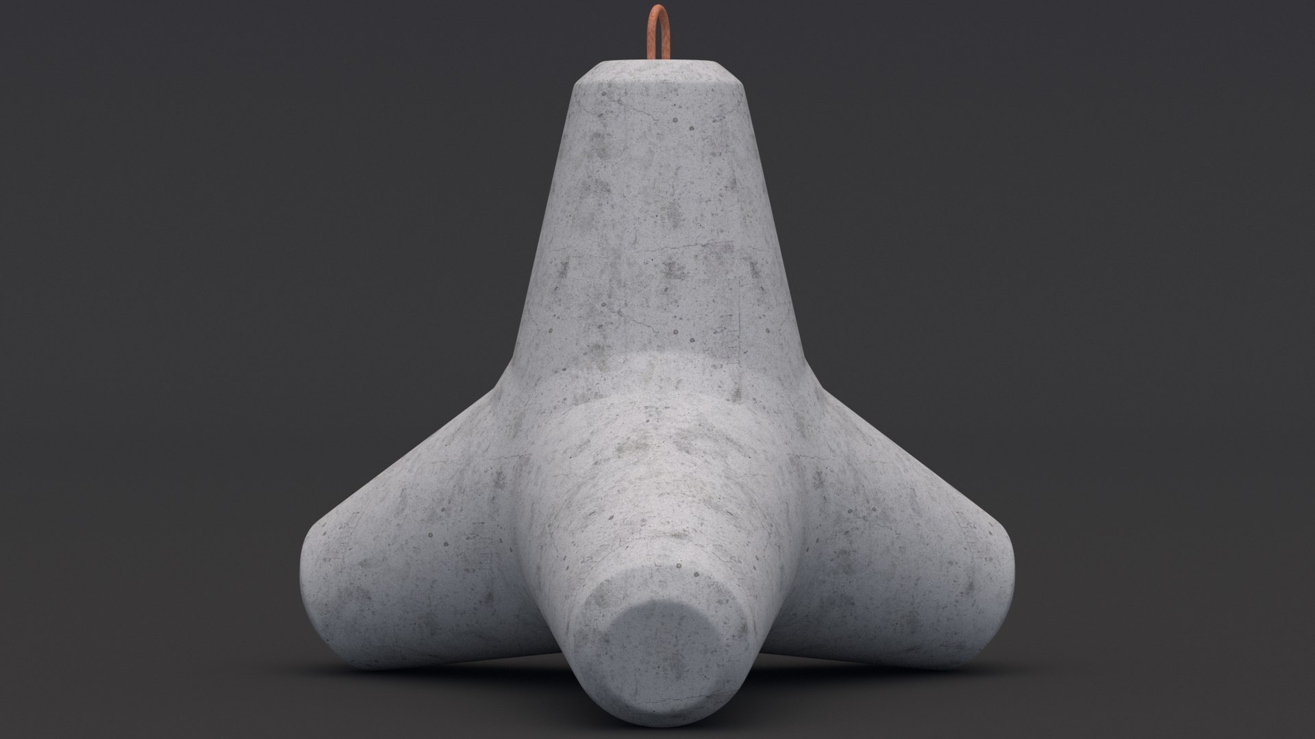 Concrete Tetrapod 3D Model - TurboSquid 1862403