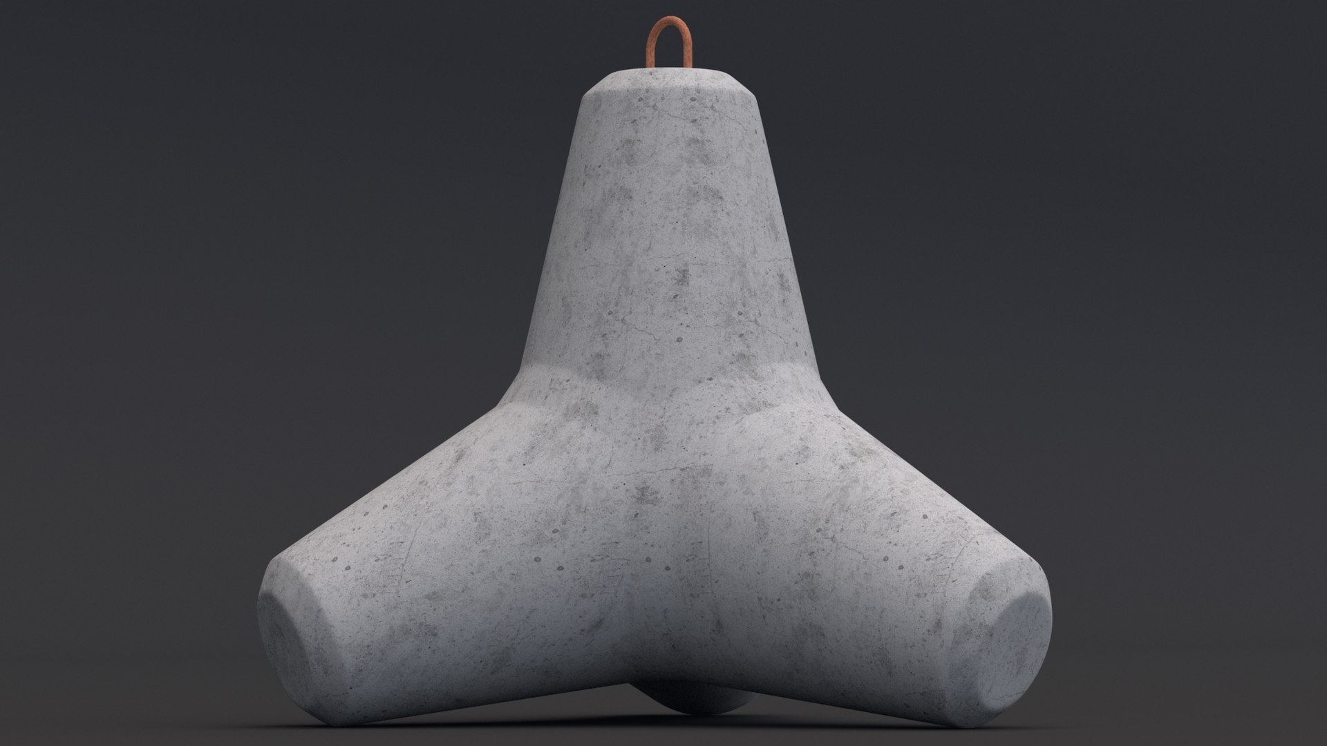 Concrete Tetrapod 3D Model - TurboSquid 1862403