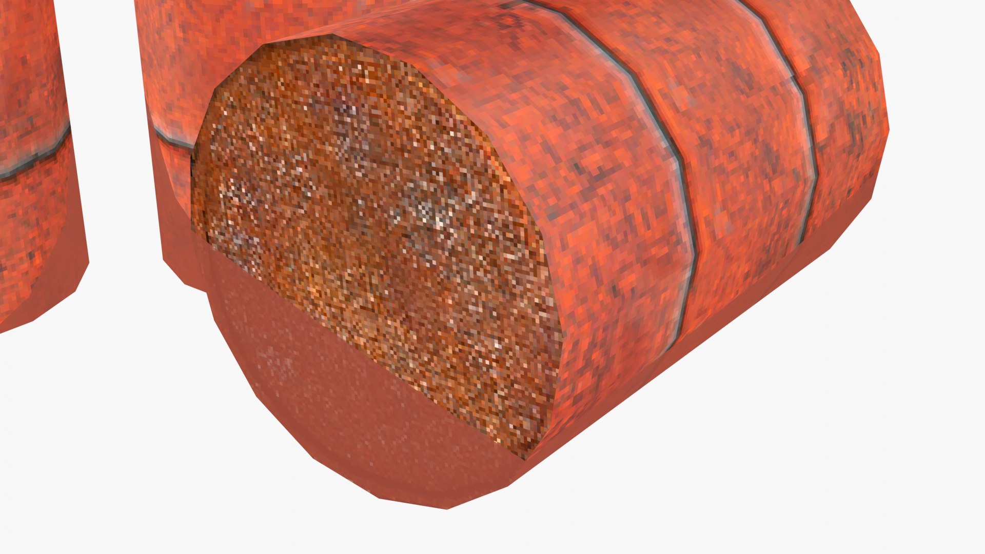 3D PS1 Style Rusty Metal Barrels - TurboSquid 2125975