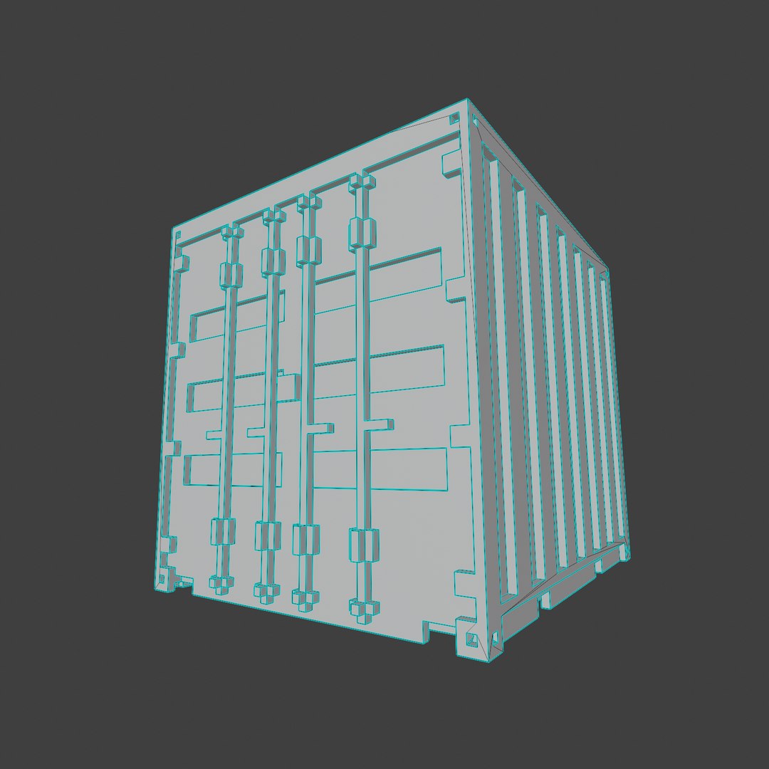3D Model Voxel Shipping Container - TurboSquid 1612069