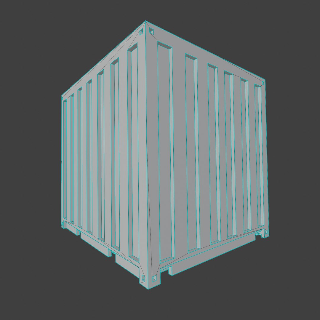 3D Model Voxel Shipping Container - TurboSquid 1612069